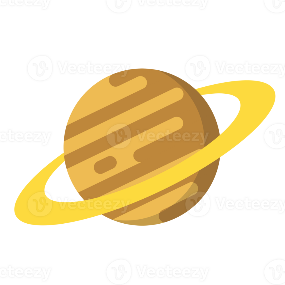 Saturno plano estilo 23369148 PNG