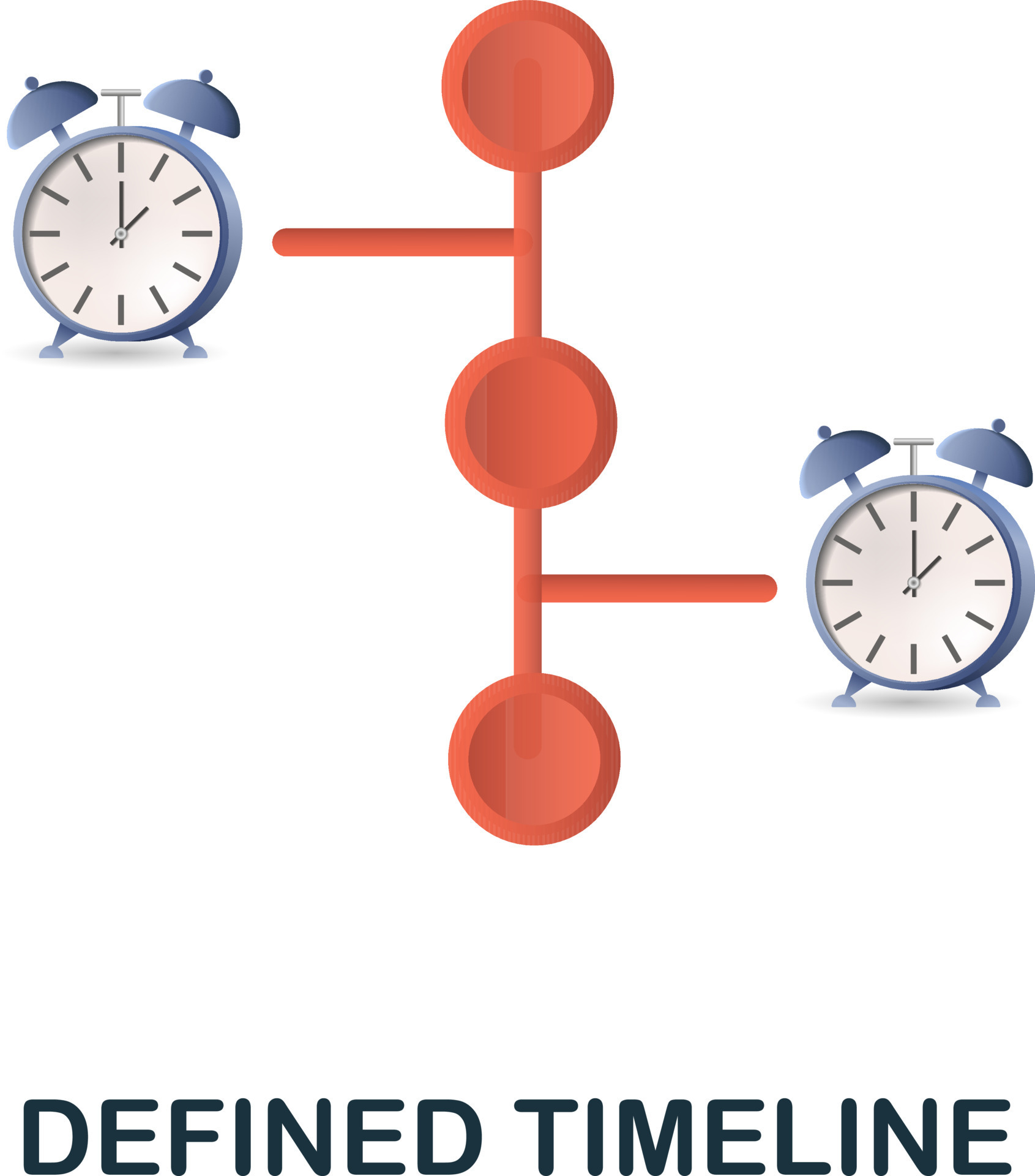 Defined Timeline icon. 3d illustration from corporate development ... Defined Timeline icon. 3d illustration from corporate development ...