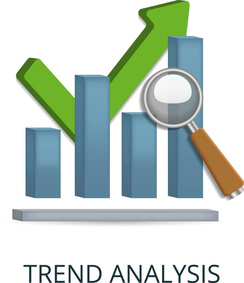Trend Analysis icon. 3d illustration from business plan collection ... Trend Analysis icon. 3d illustration from business plan collection ...