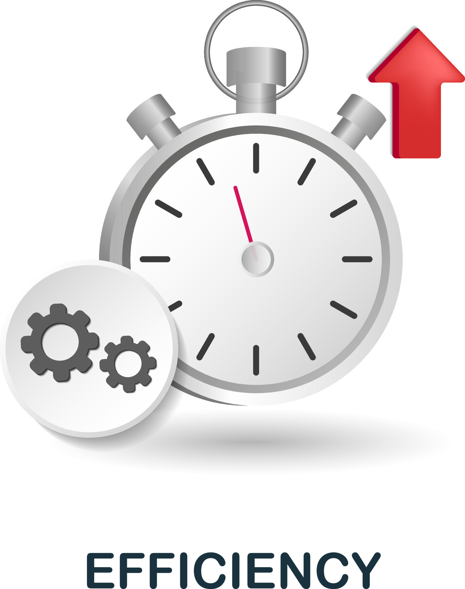 Efficiency Icon 3d Illustration From Company Value Collection