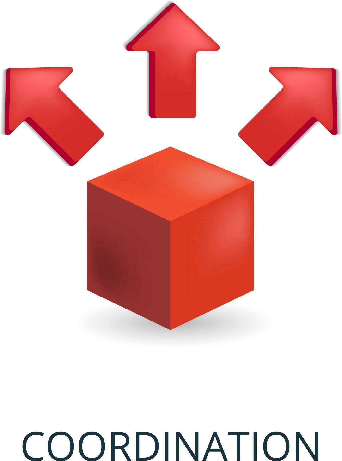 Coordination Icon 3d Illustration From Personal Productivity Collection Creative Coordination
