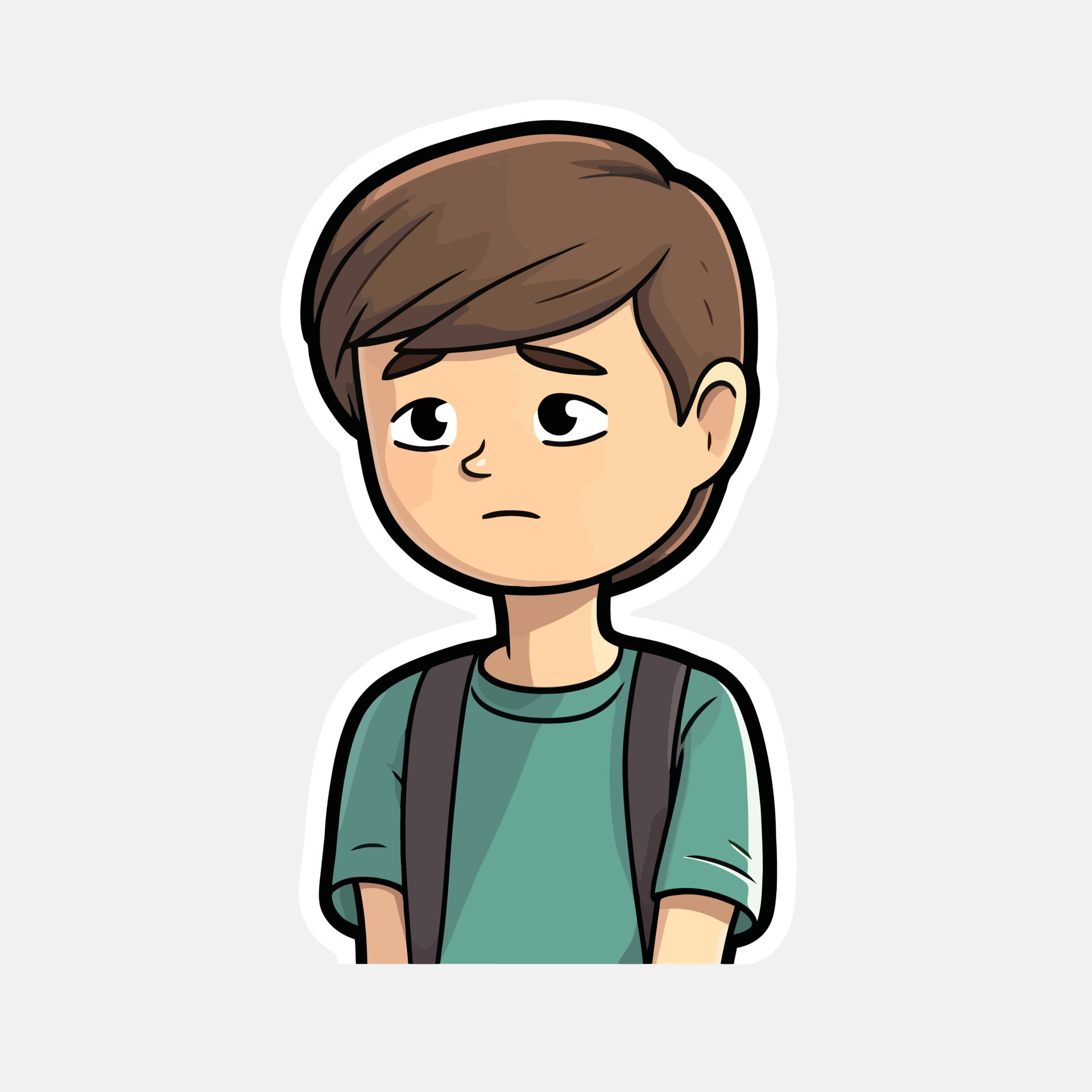 Confident Kid Cartoon