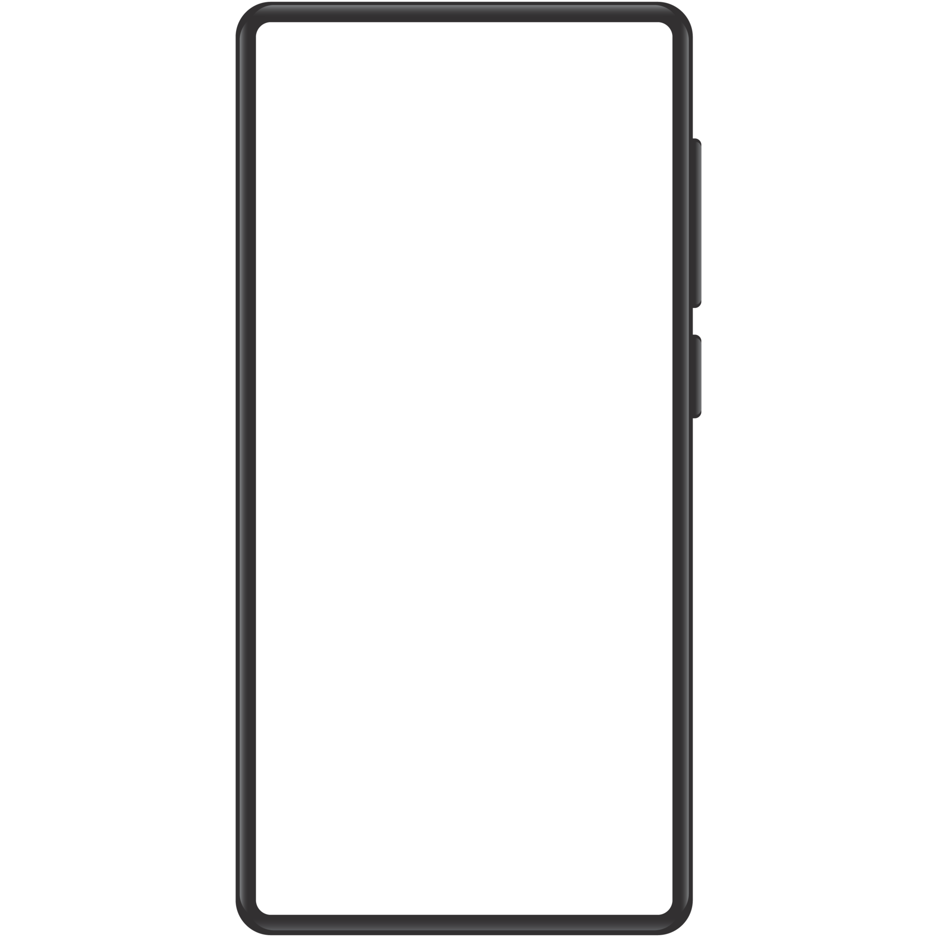 Smartphone Mockup Black Frame With White Blank Screen Horizontal Angles Views 23377618 Png 5806