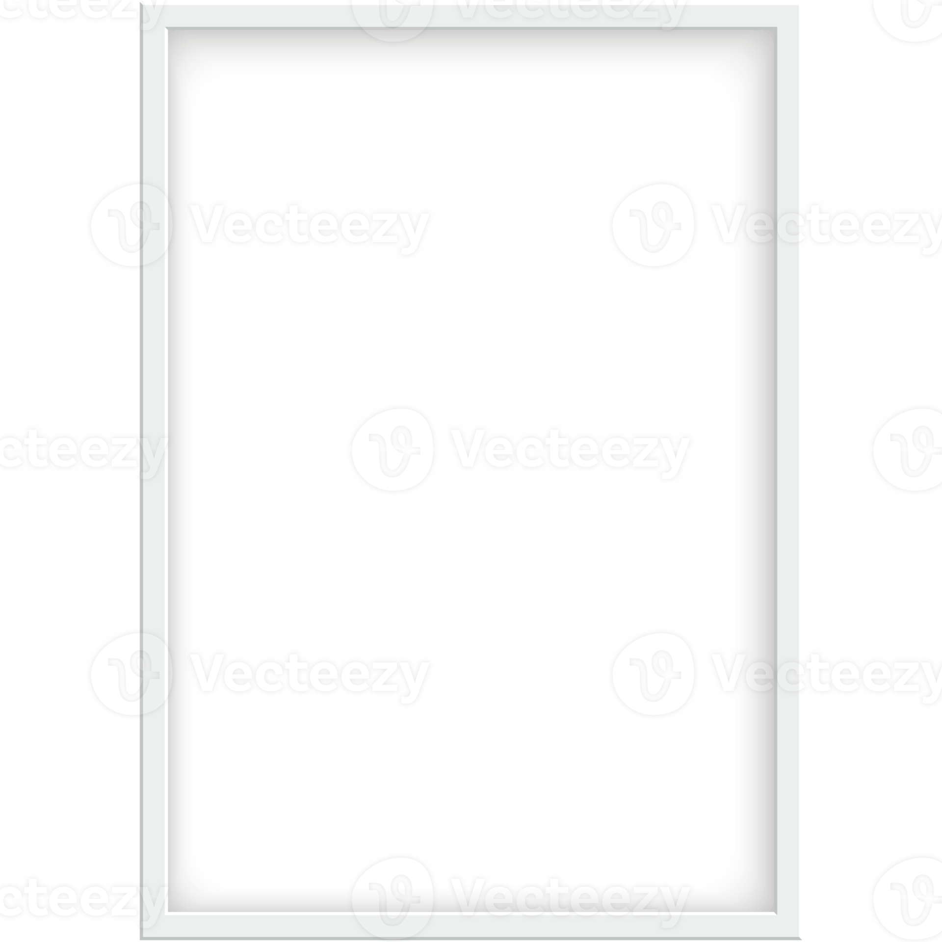 rectangle white frame for picture art gallery 23377621 PNG