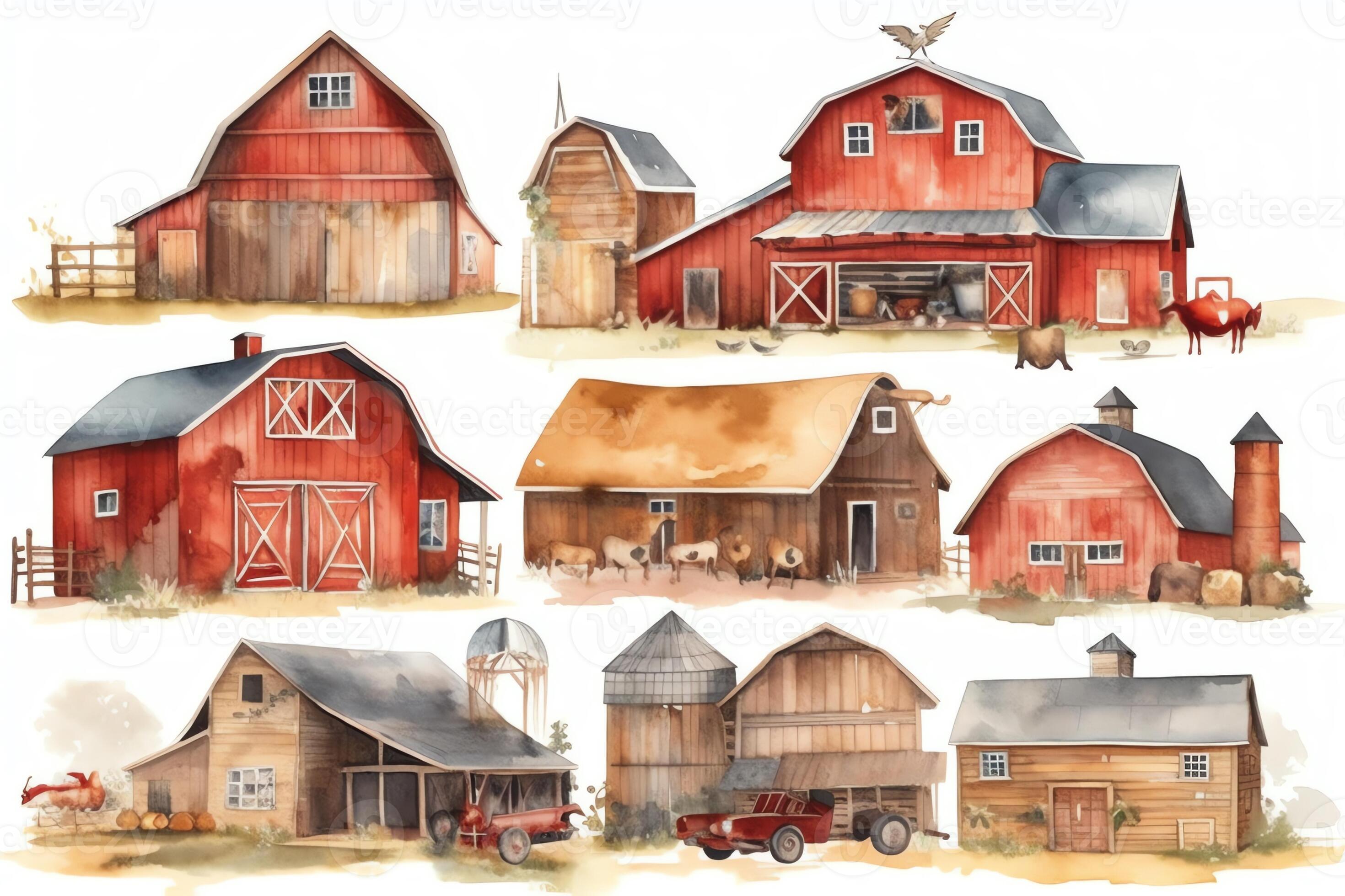Horse Barn Clipart
