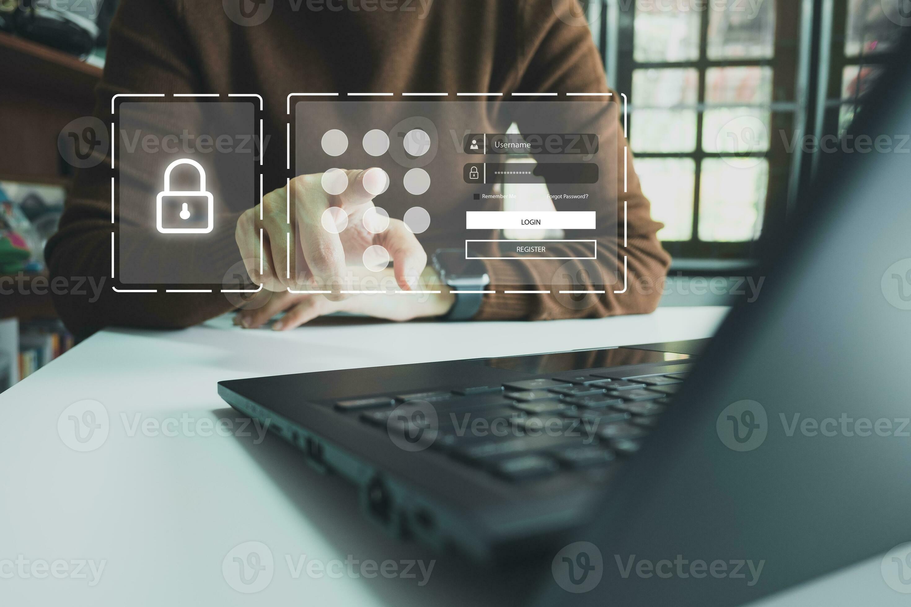 Verification Of Information With Finger Print By Smart Phone Internet Security Online