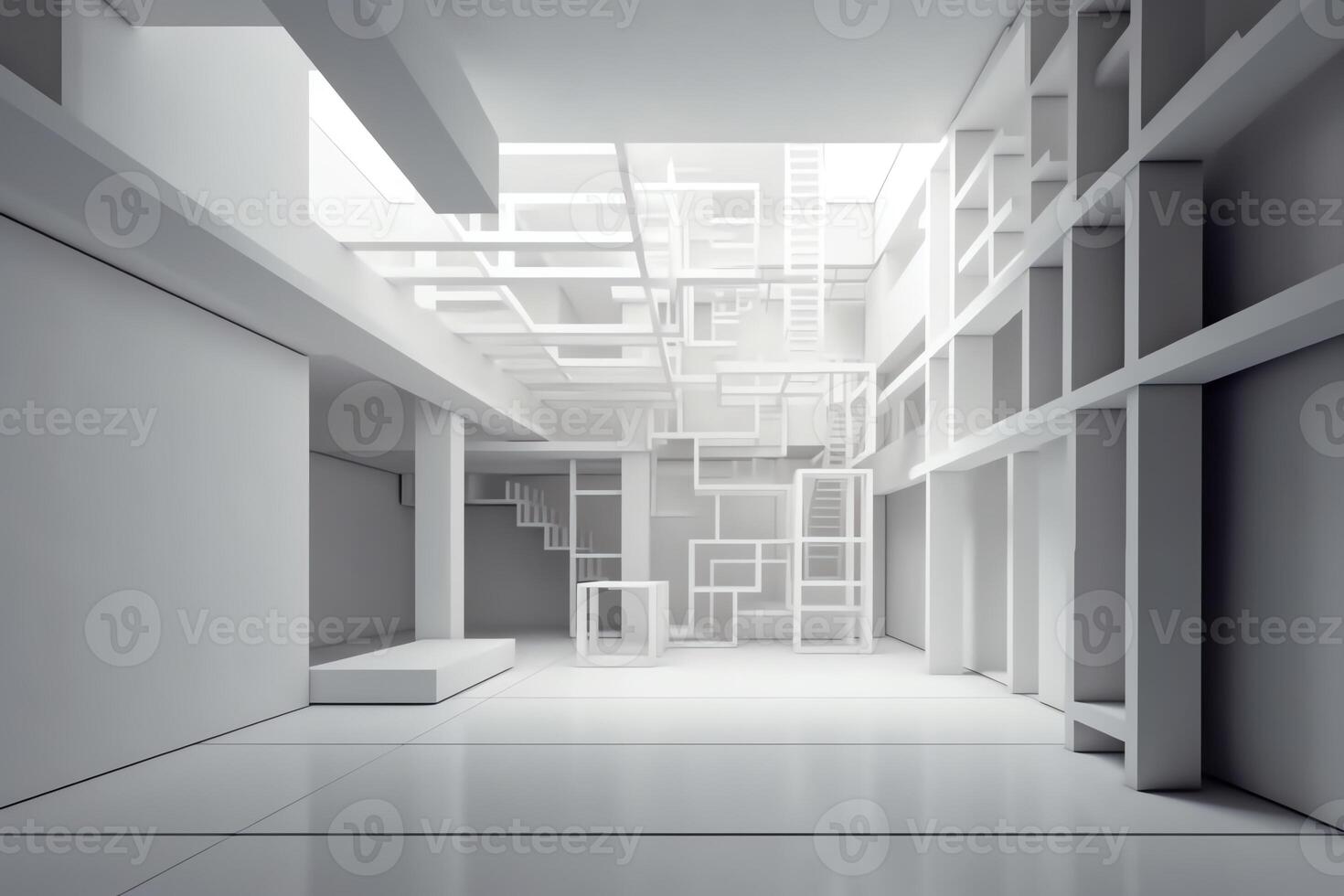 Empty architecture design 3d illustration. 23379956 Stock Photo at Vecteezy