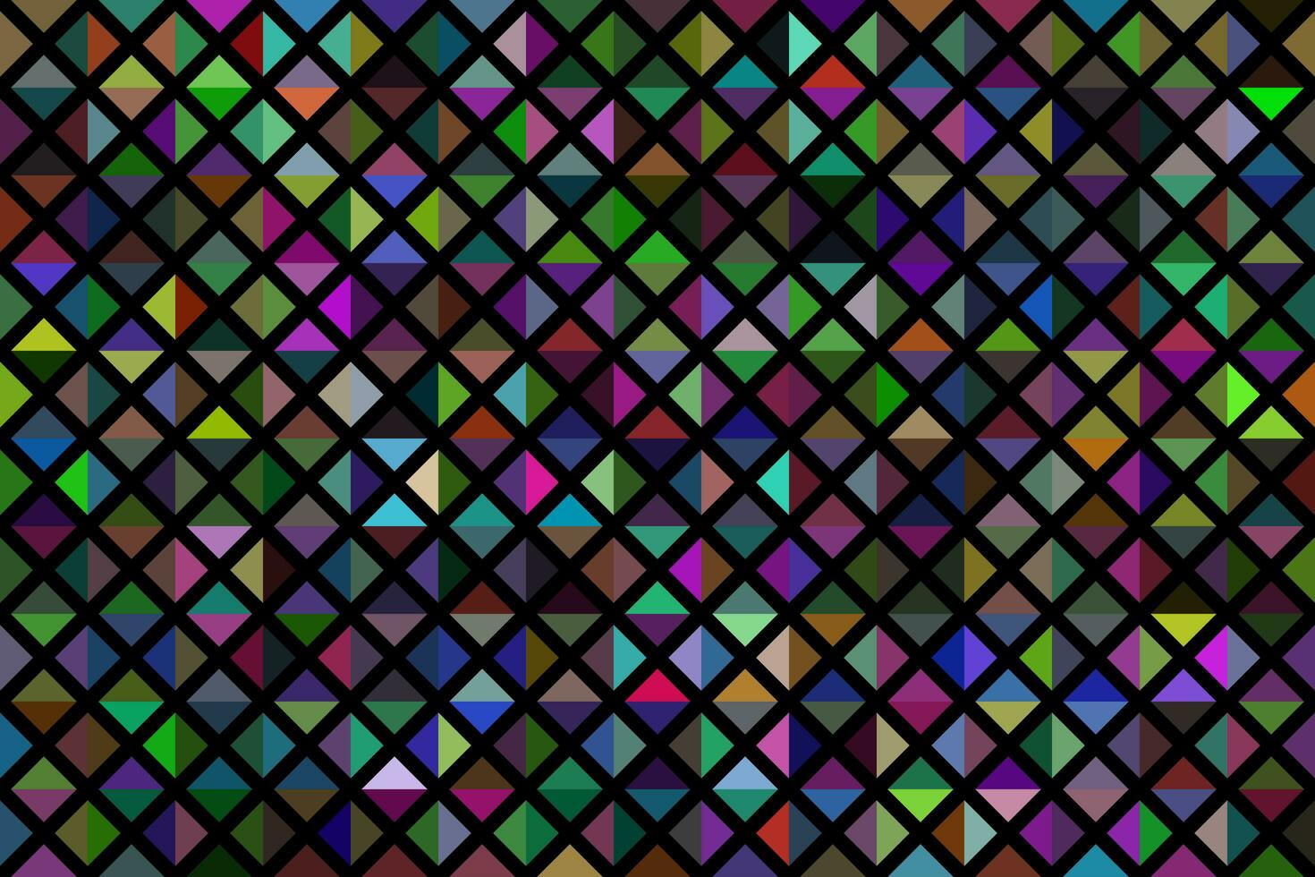 Colorful Geometric Square Filled Abstract Seamless Pattern For