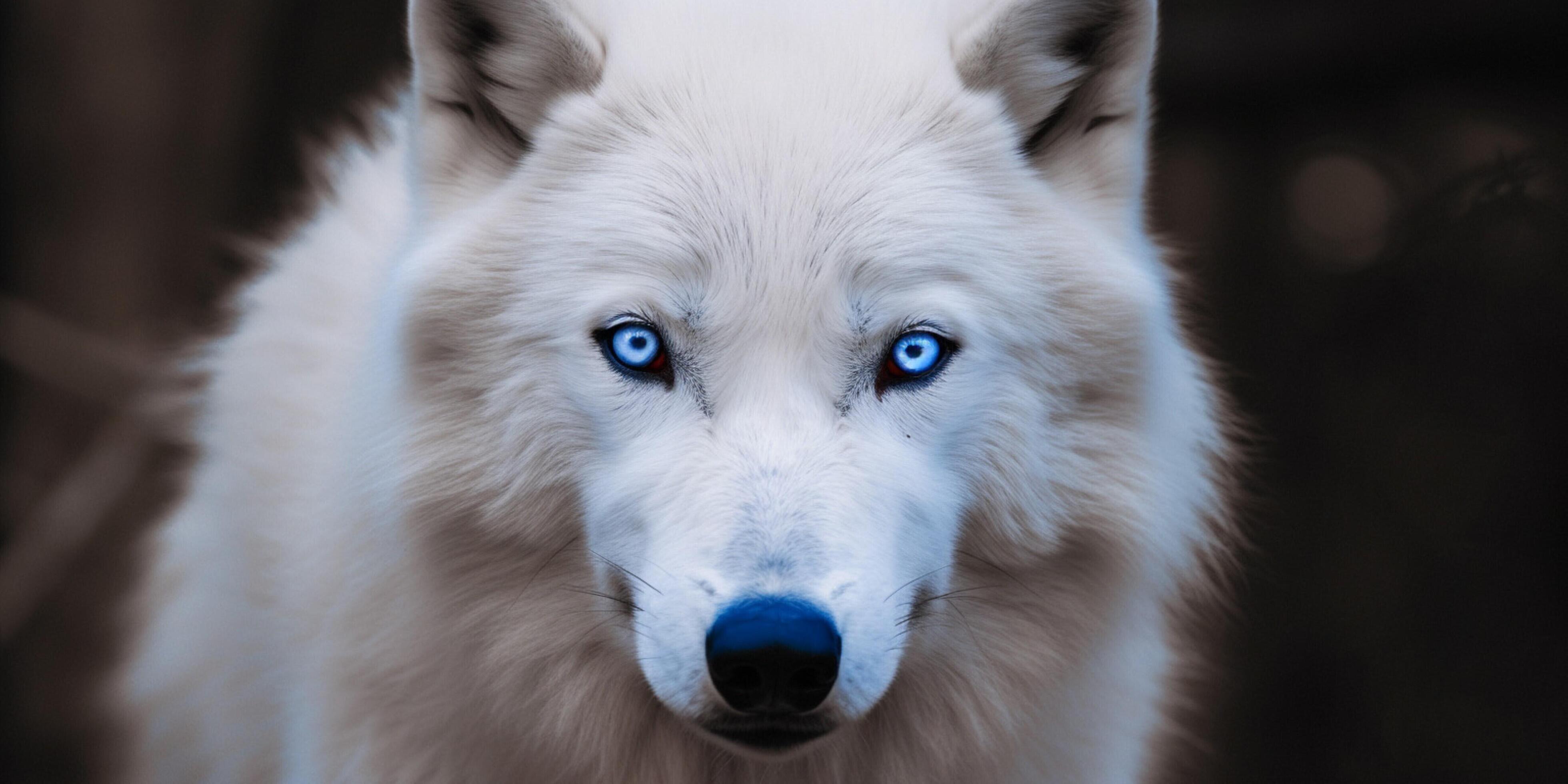 A white wolf in the snow 23386515 Stock Photo at Vecteezy