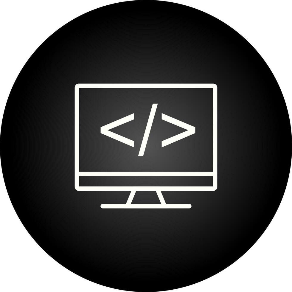 Coding on screen Vector Icon 23391146 Vector Art at Vecteezy