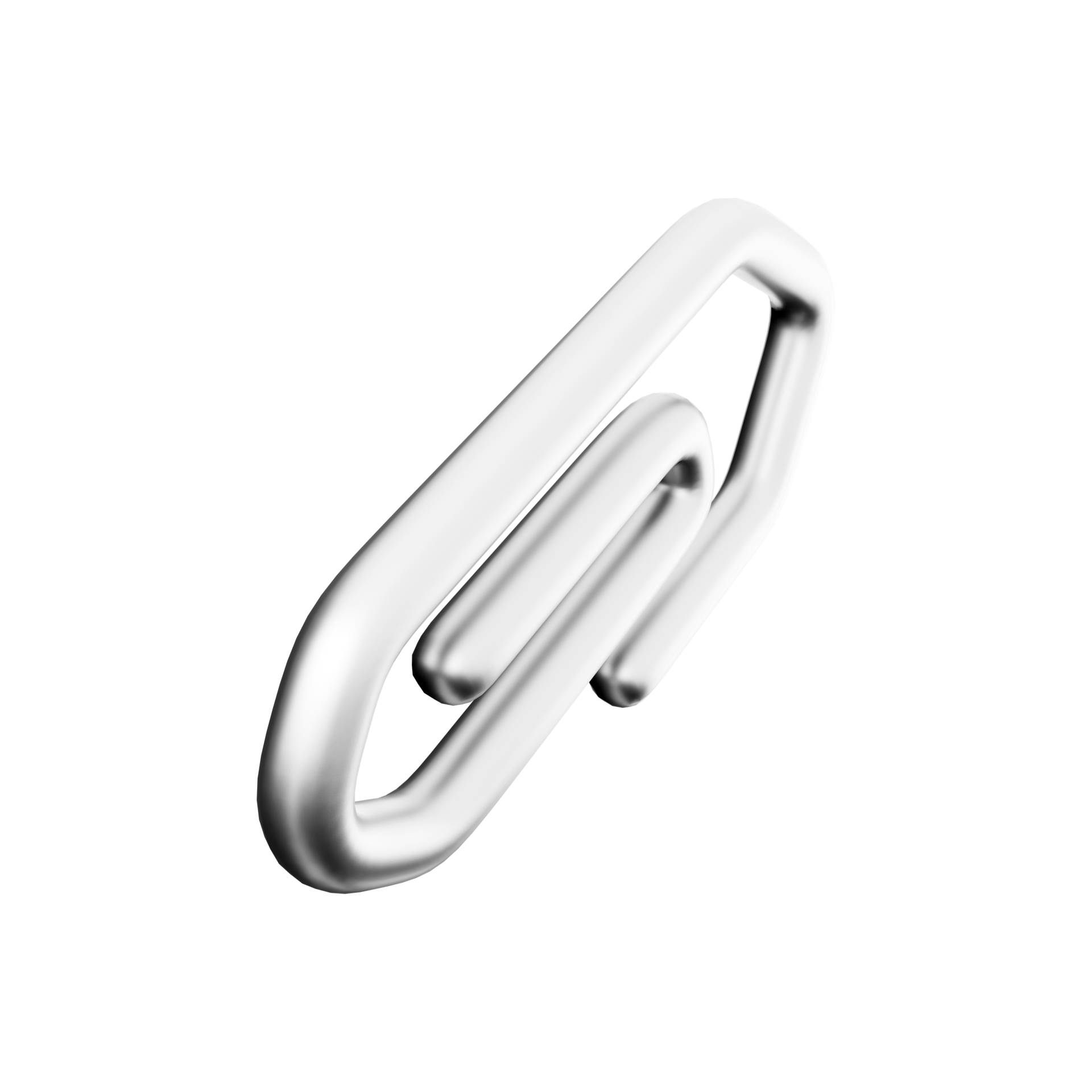 3d rendre trombone isolé. 3d le rendu trombone icône 23391667 PNG