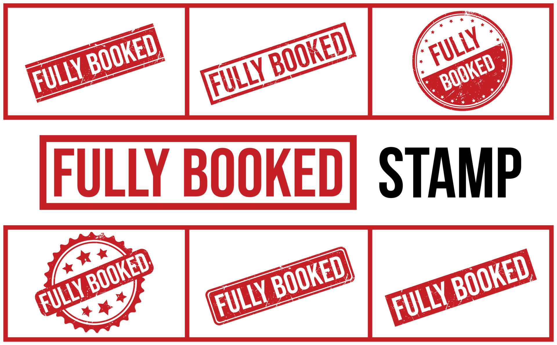 Fully Booked Rubber Stamp Set Vector 23392959 Vector Art at Vecteezy Fully Booked Rubber Stamp Set Vector 23392959 Vector Art at Vecteezy