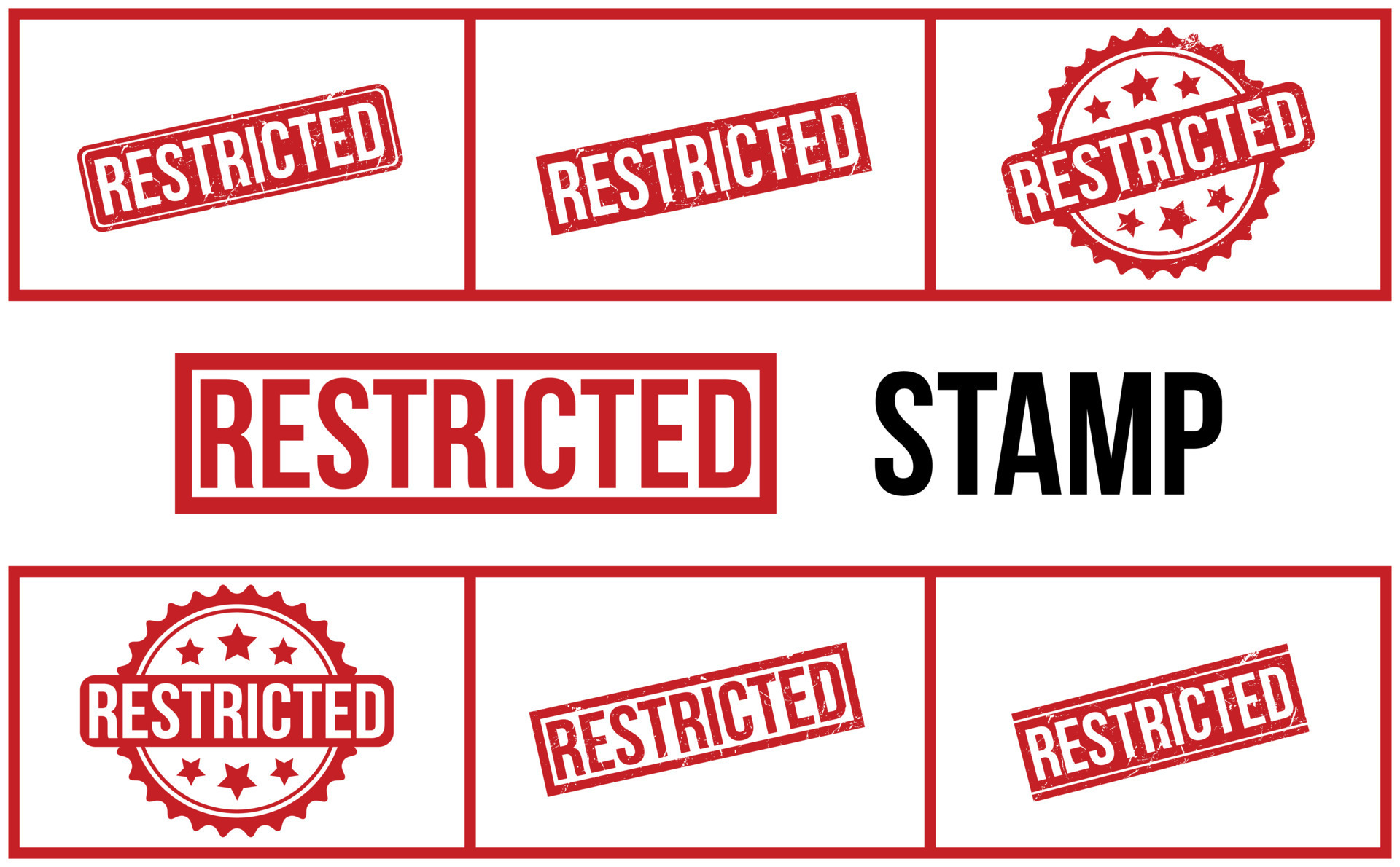Restricted Rubber Stamp Set Vector 23393776 Vector Art at Vecteezy Restricted Rubber Stamp Set Vector 23393776 Vector Art at Vecteezy