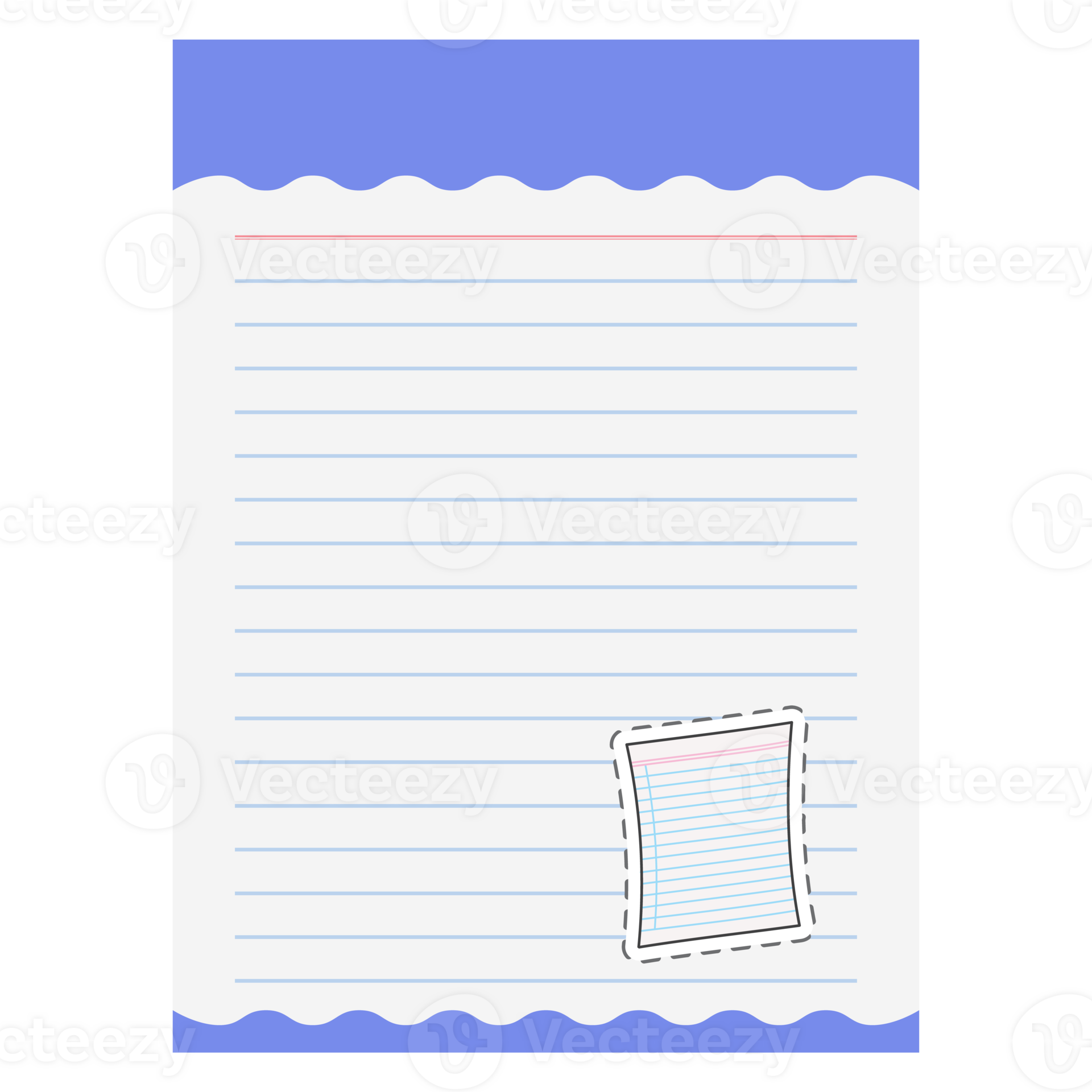 Paper Note Aesthetic Paper Sheets Sticker Back To School 23396378 Png