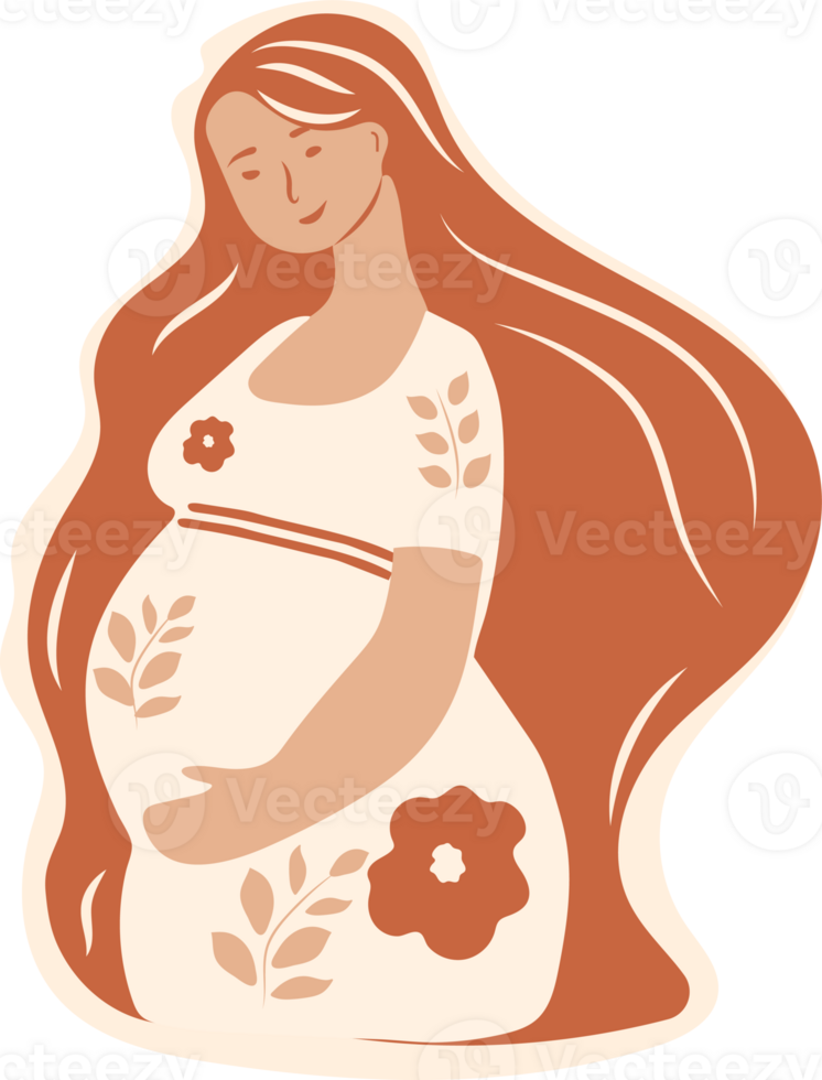 Portrait Of Beautiful Young Pregnant Woman Concept Of Pregnancy And
