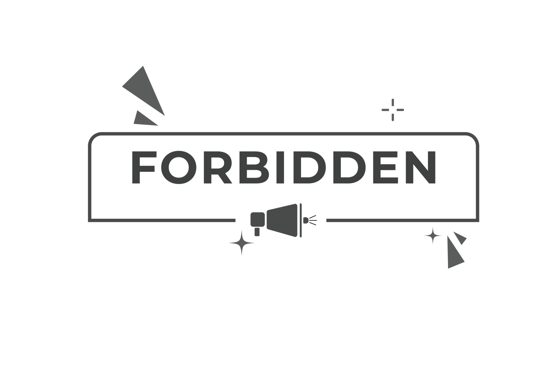 Forbidden Button. Speech Bubble, Banner Label Forbidden 23401902 Vector ... Forbidden Button. Speech Bubble, Banner Label Forbidden 23401902 Vector ...