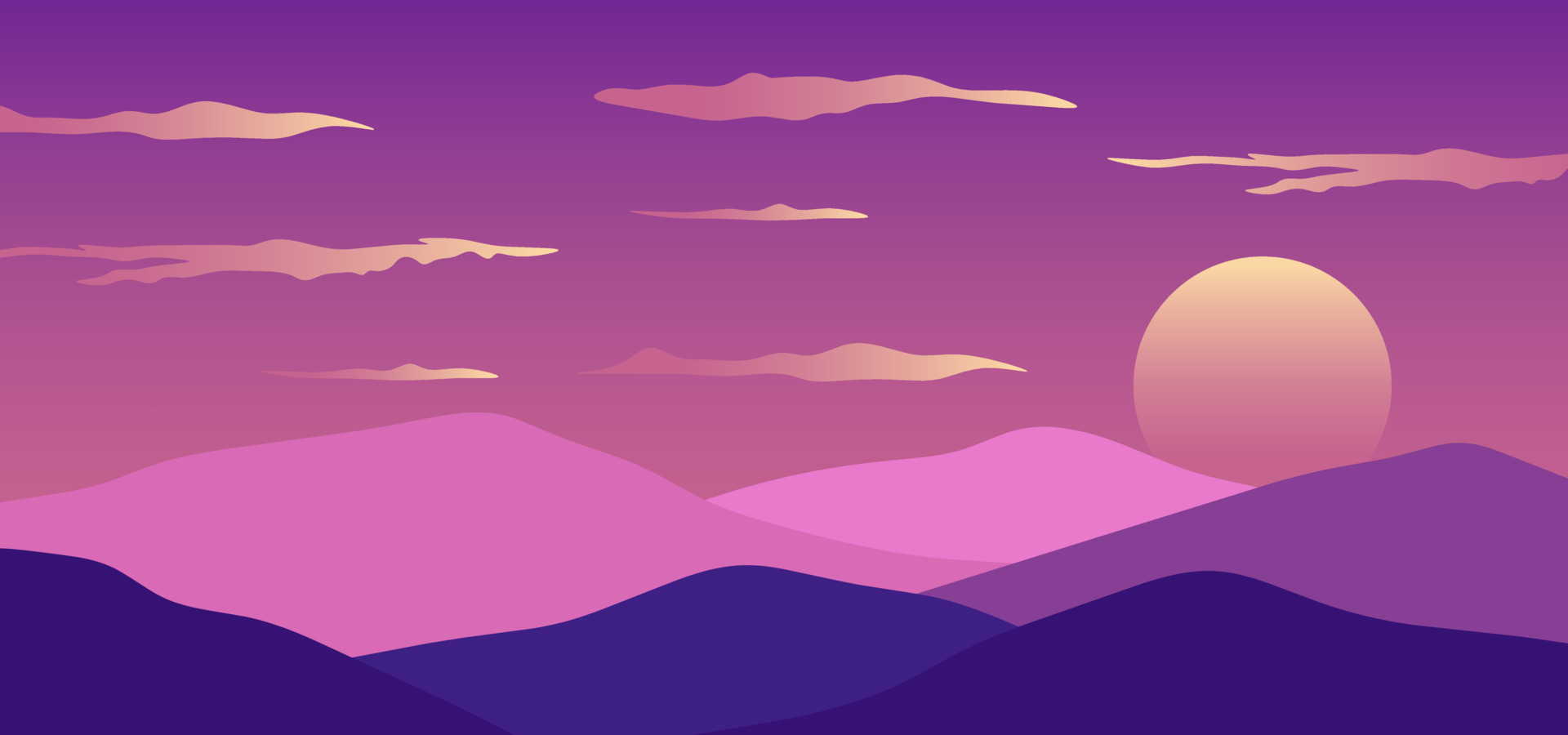 Sunset Background Vector Ilustration 23402564 Vector Art At Vecteezy