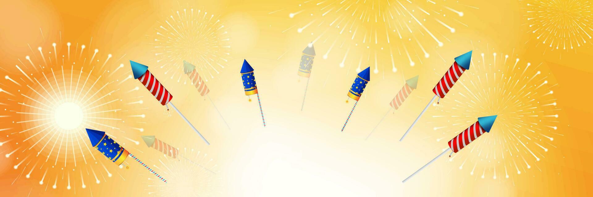 Festival fireworks celebration banner background. Vector 23402629 Vector Art at Vecteezy