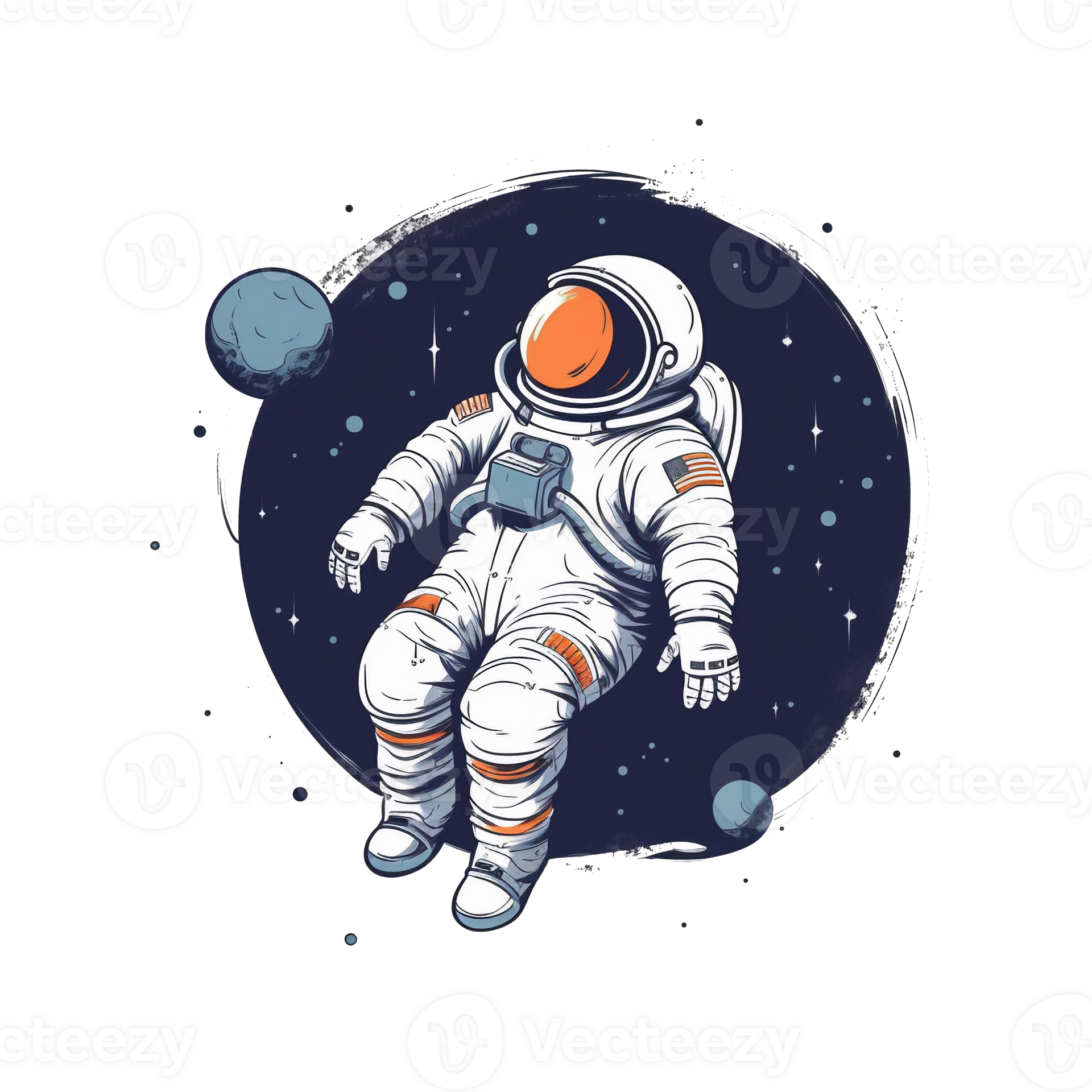Illustration 2D astronaut ai generate 23403395 PNG