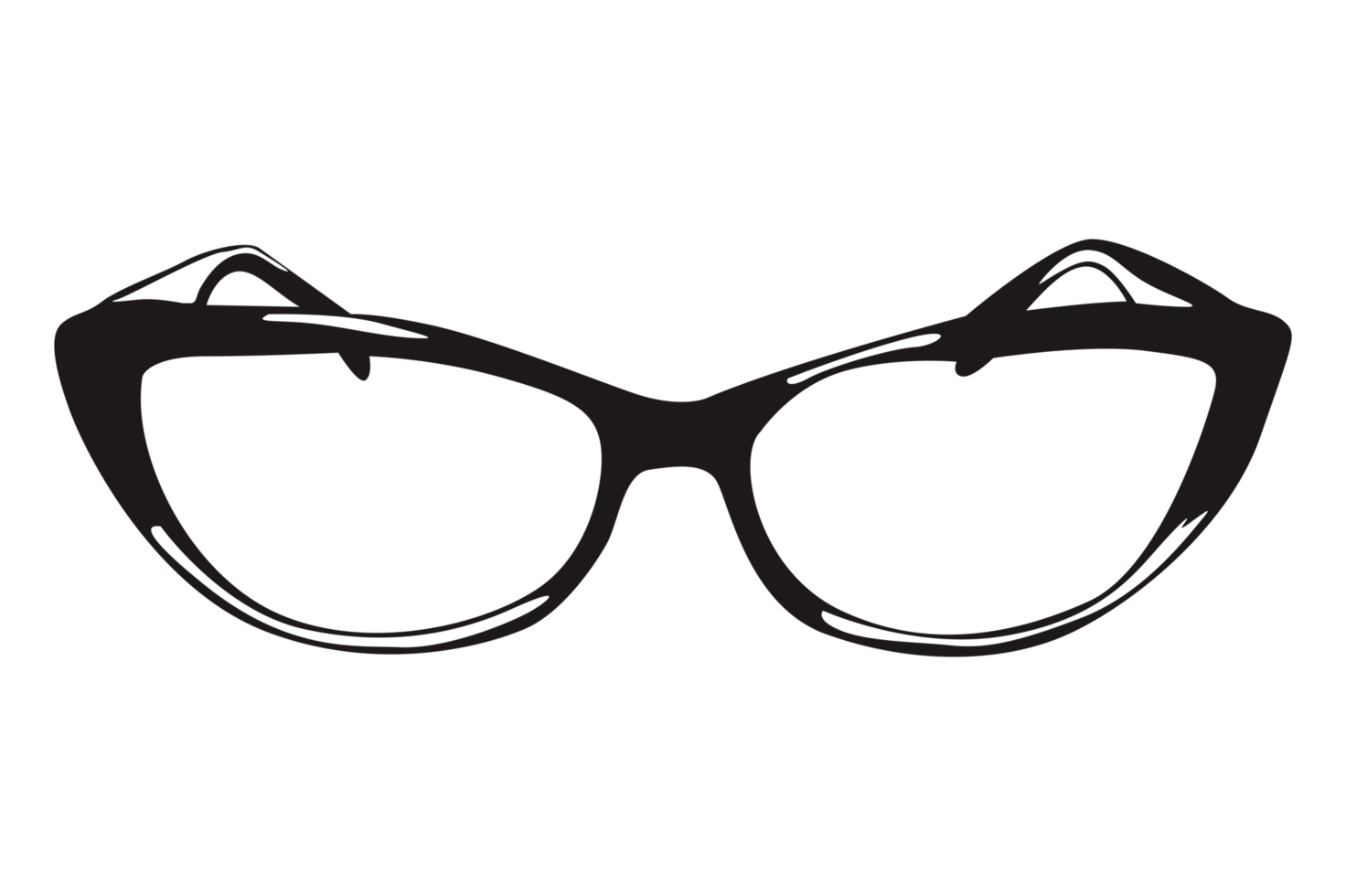 Fashion Black Glasses 23404362 Png