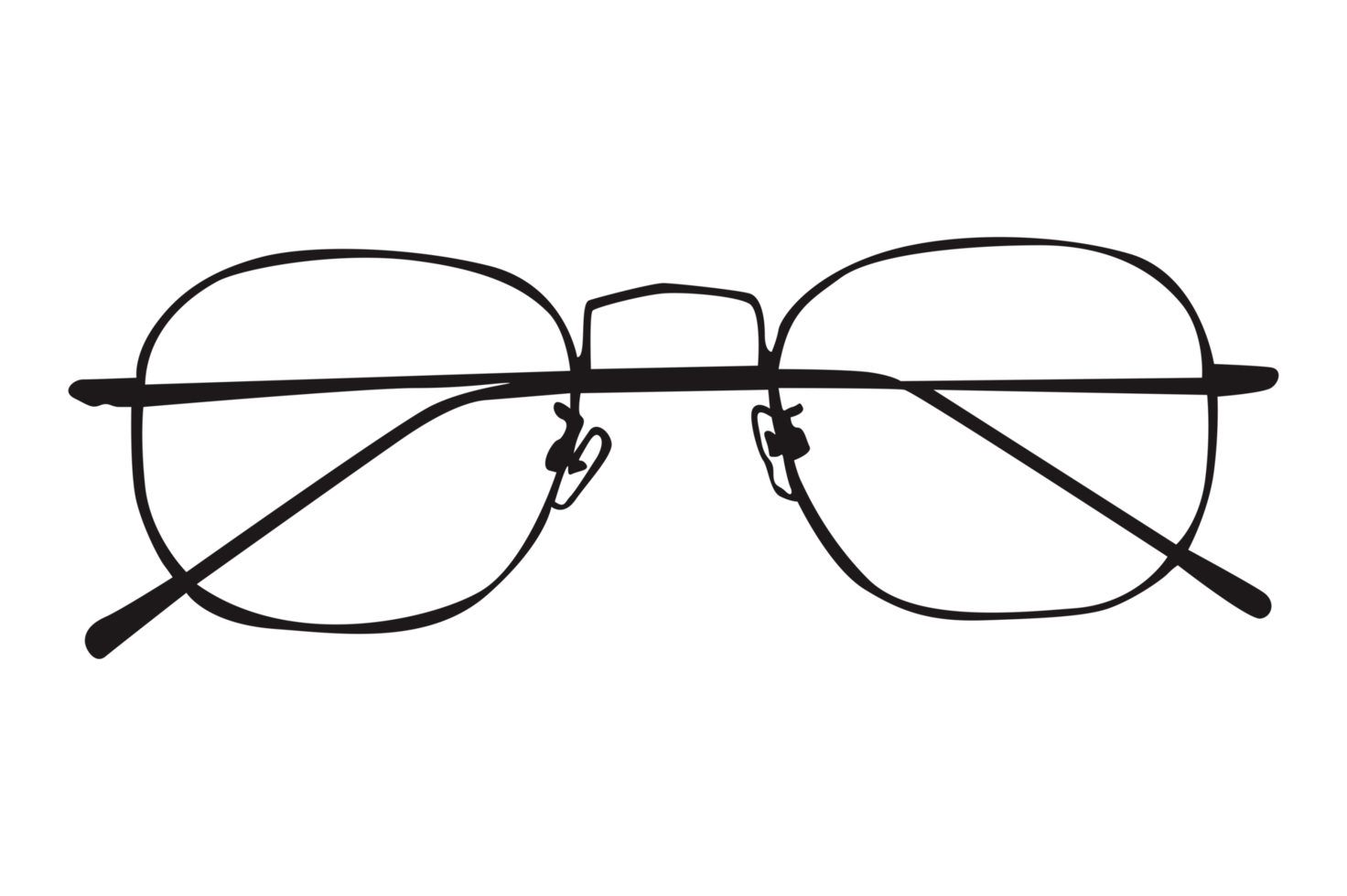 Fashion Black Glasses 23404367 Png