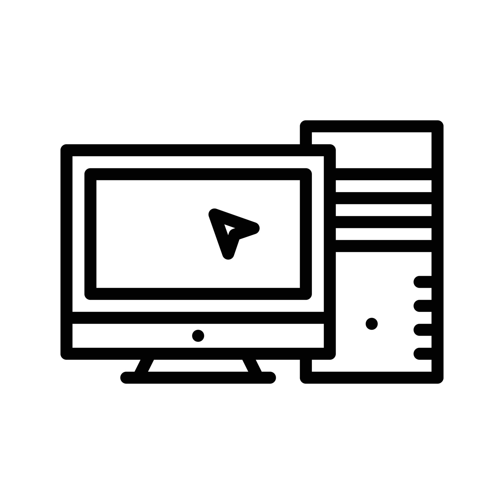 Computer Vector Outline Icon Simple Stock Illustration Stock 23404618