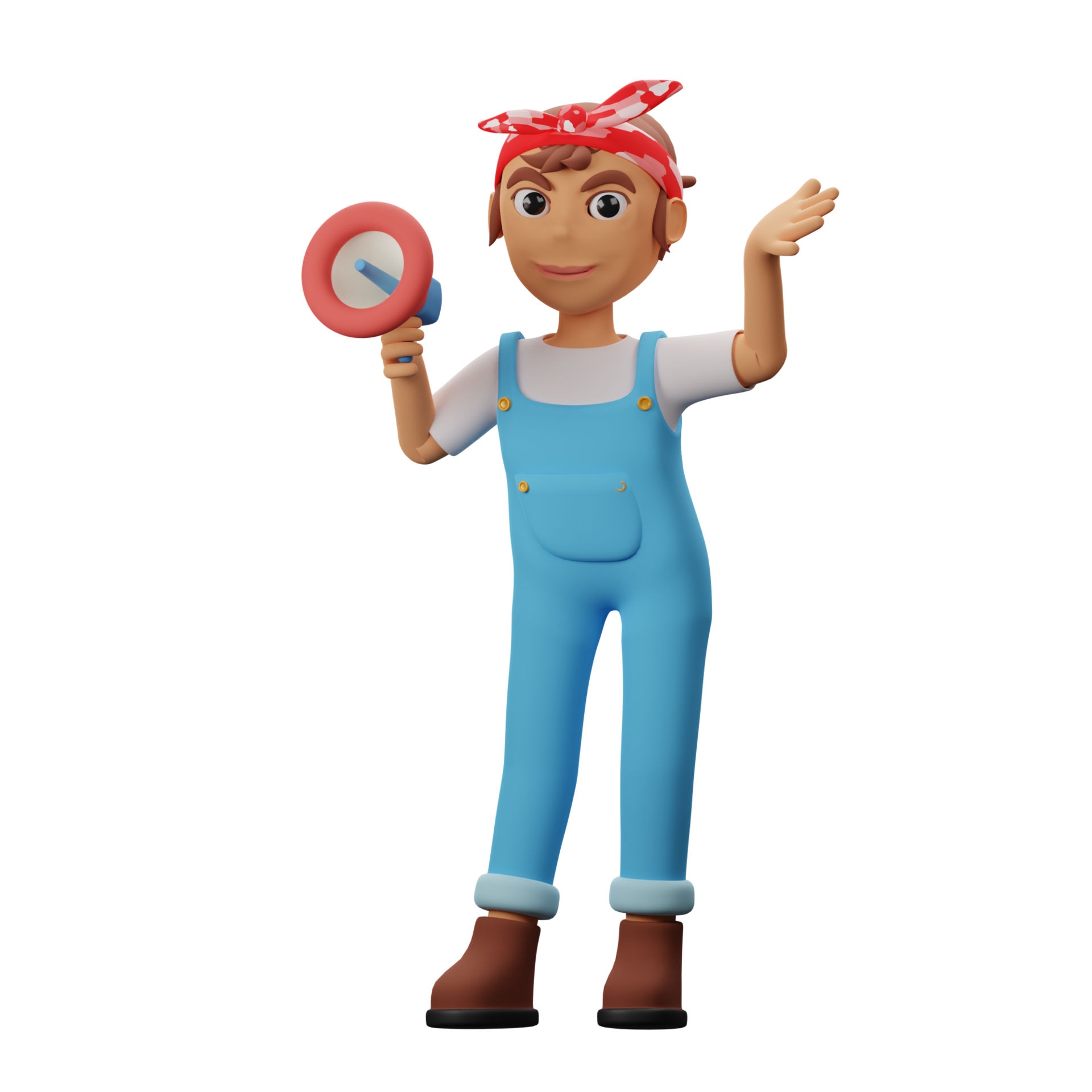 3d Strong Women Character 23405159 Png