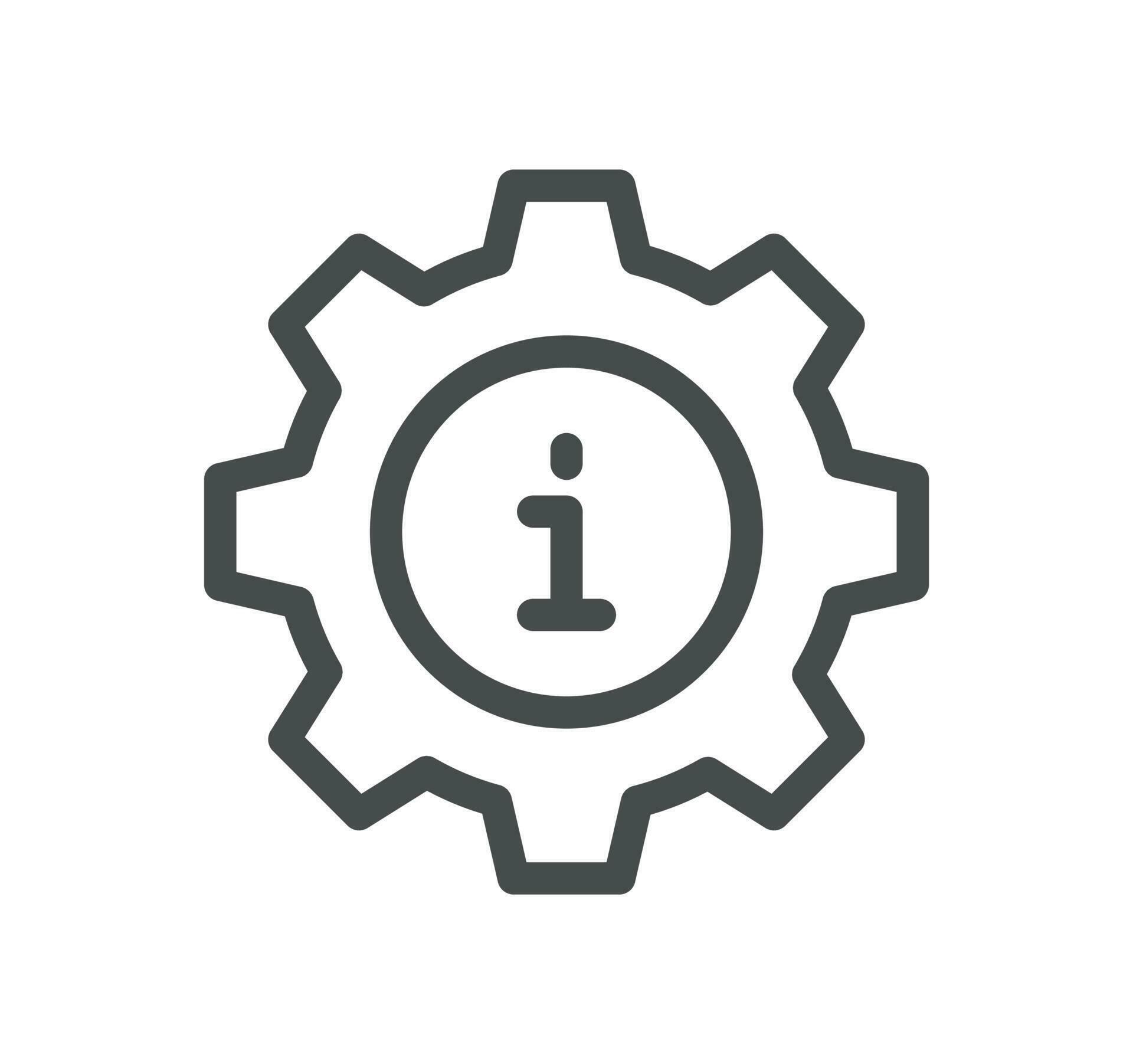 Info And Help Desk Icon Outline And Linear Vector 23405282 Vector Art