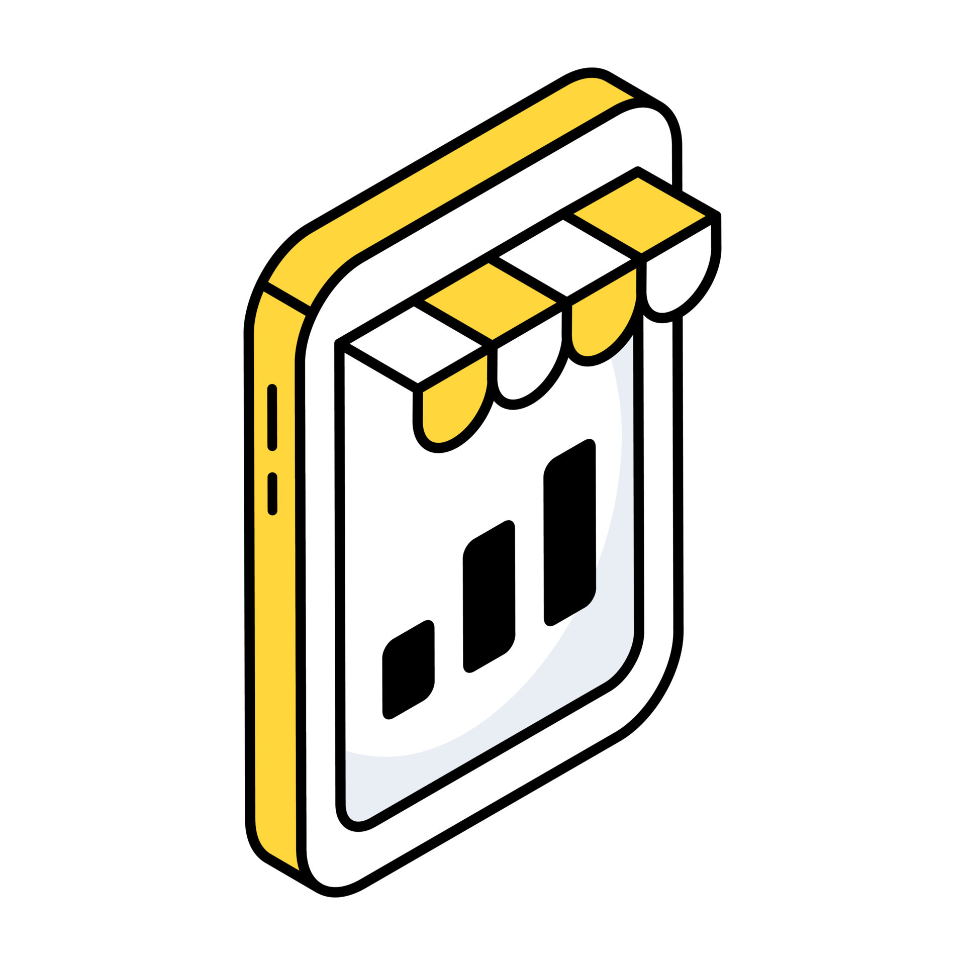 WeA unique design icon of mobile data shopping b 23405317 Vector Art at Vecteezy