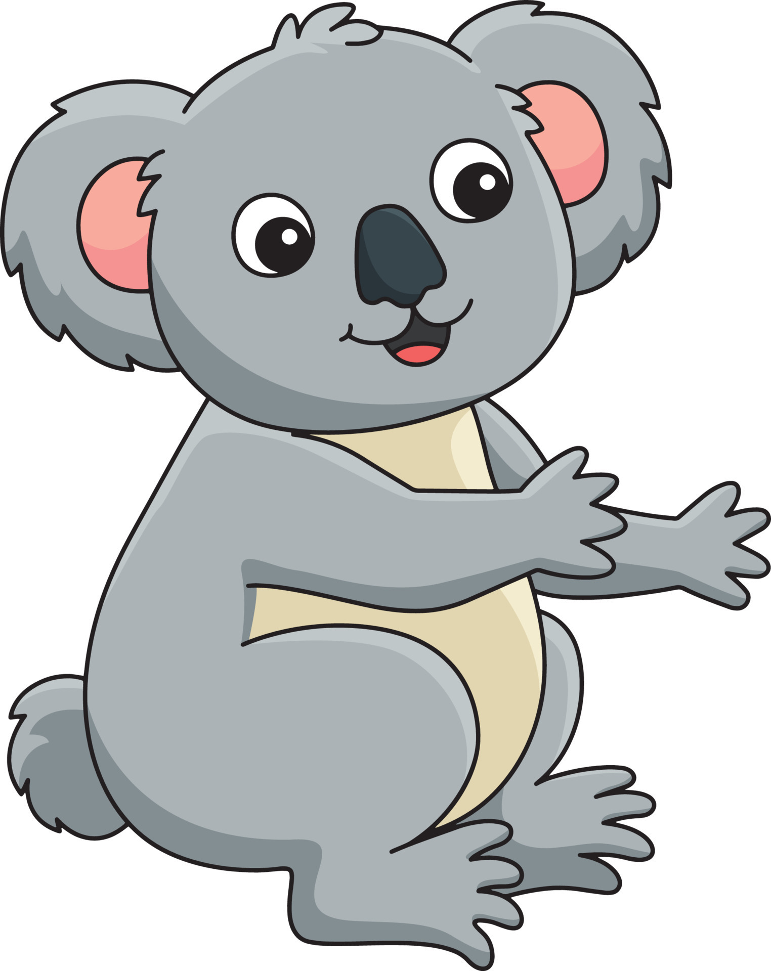 Koala Cartoon Colored Clipart Illustration 23405557 Vector Art at Vecteezy