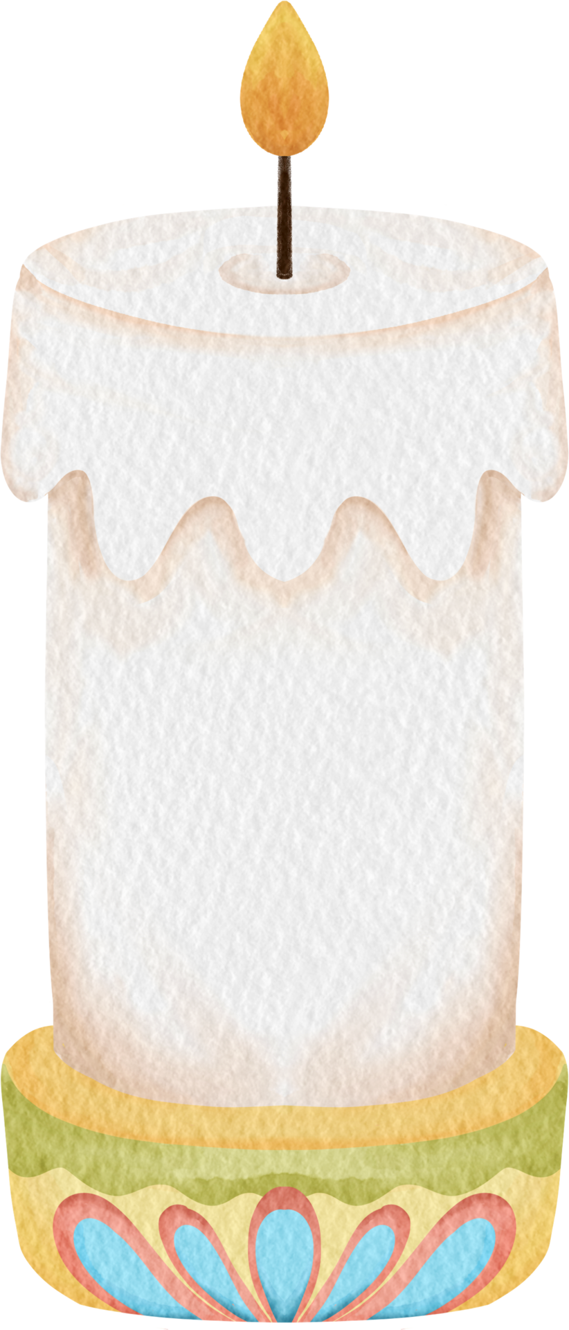watercolor candle clip art 23411888 PNG
