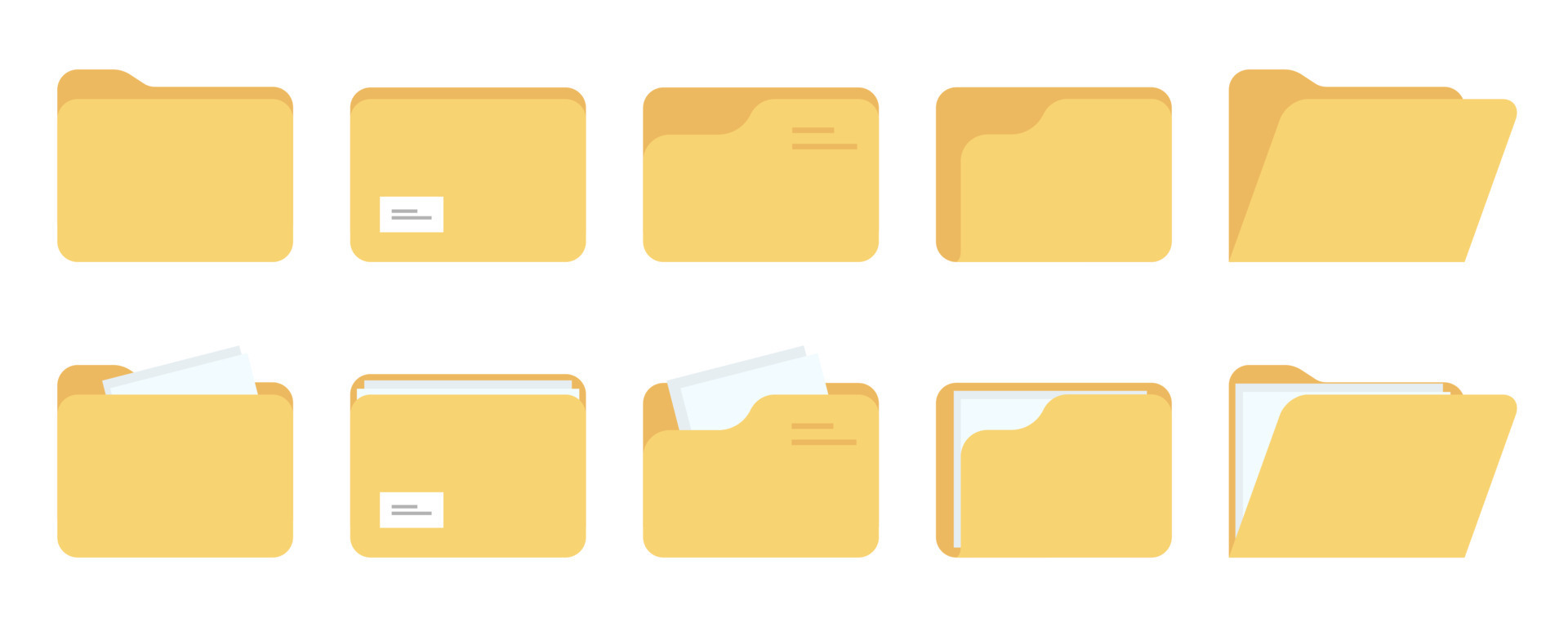 Yellow folder. Computer document. File icon in folder. Open folder with ... Yellow folder. Computer document. File icon in folder. Open folder with ...