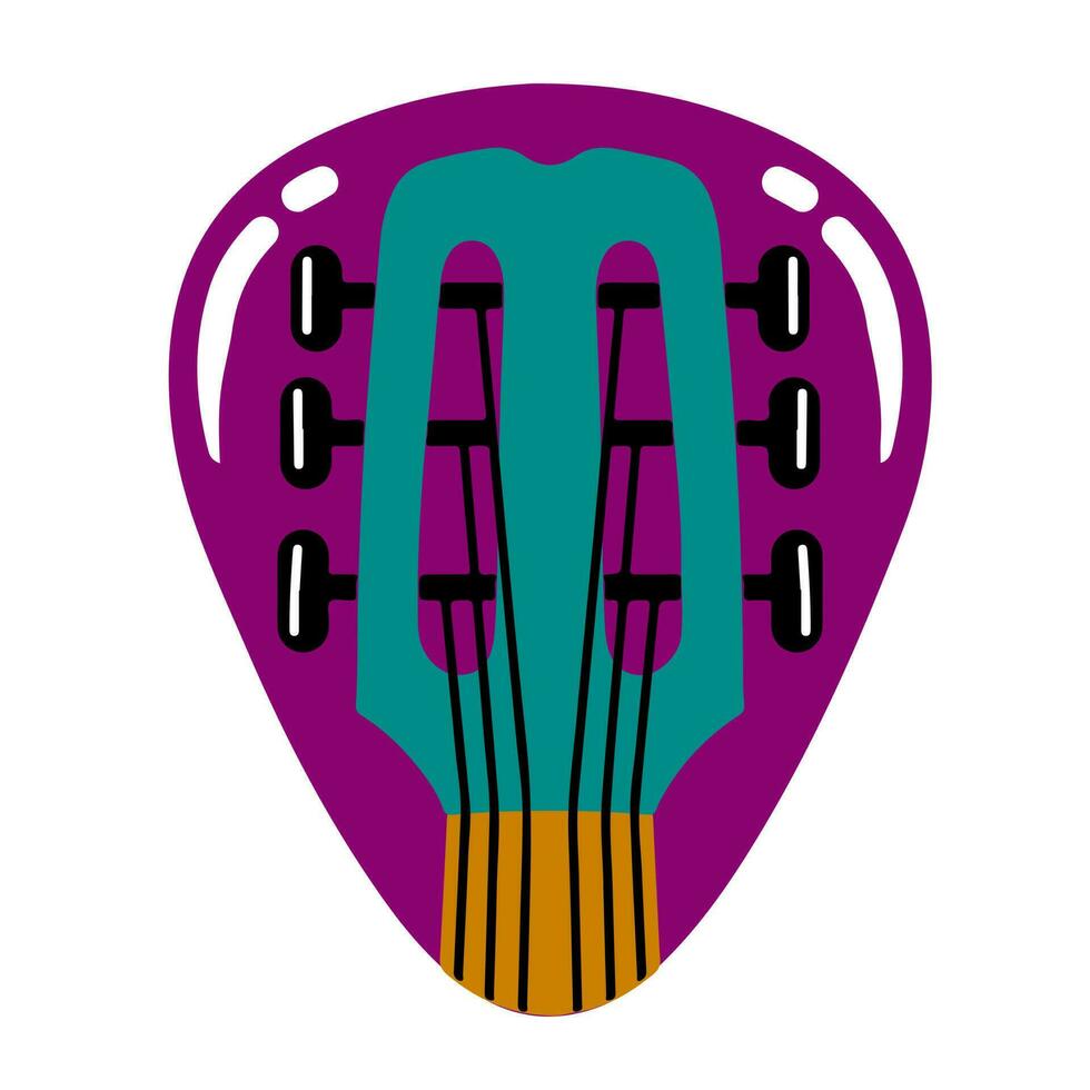 Guitar Pick Icon Flat Design Vector Illustration 23417699 Vector Art At Vecteezy