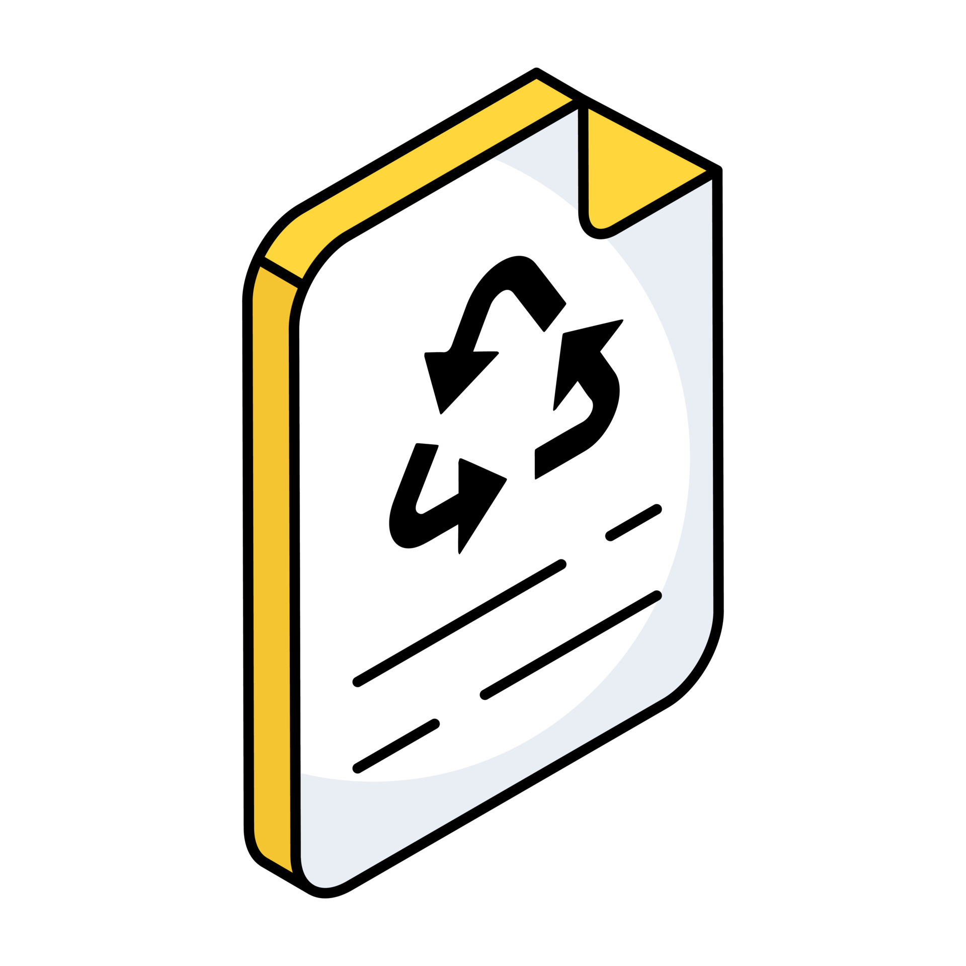 Conceptualizing flat design icon of paper recycling 23422102 Vector Art ... Conceptualizing flat design icon of paper recycling 23422102 Vector Art ...