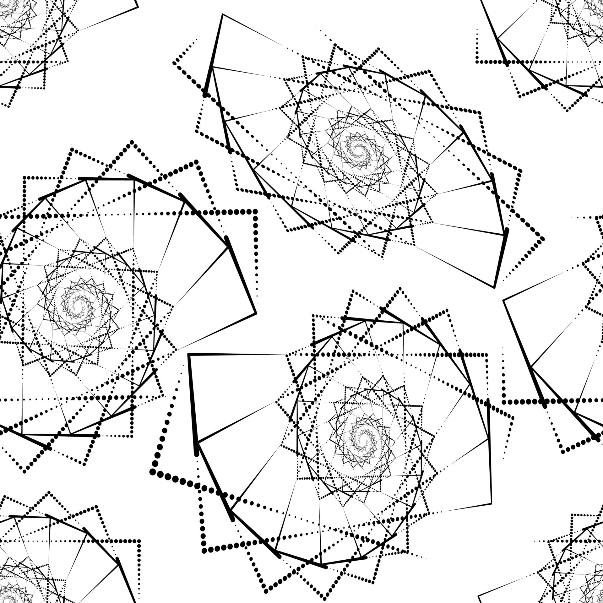 seamless pattern of geometric abstract rectangular shape from lines and dots 23422973 Vector Art ...