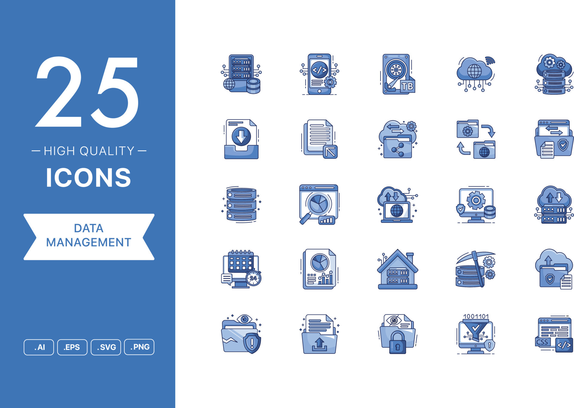 Vector set of Big Data icons 23423630 Vector Art at Vecteezy