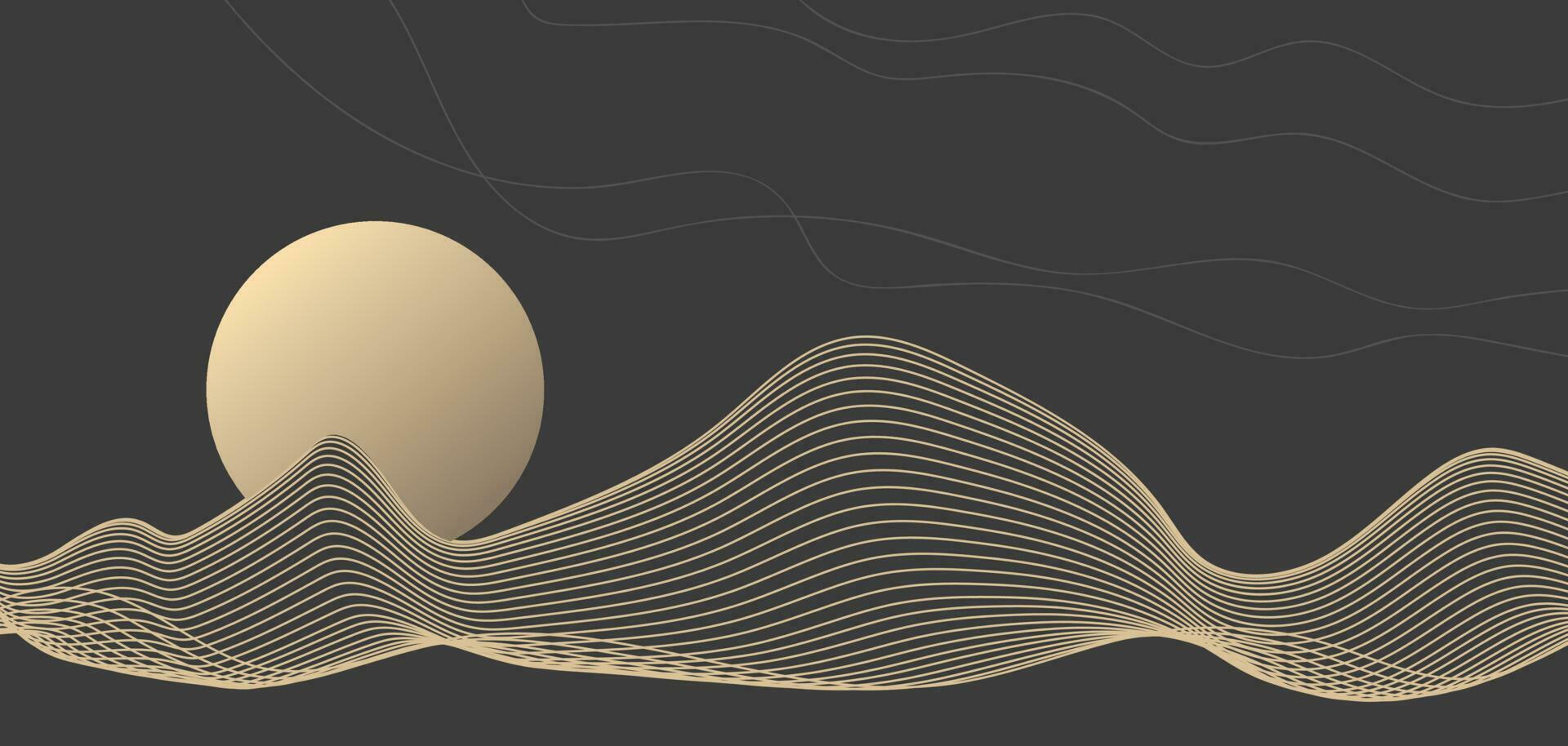 Abstract wavy background. Thin line wavy abstract vector background ...