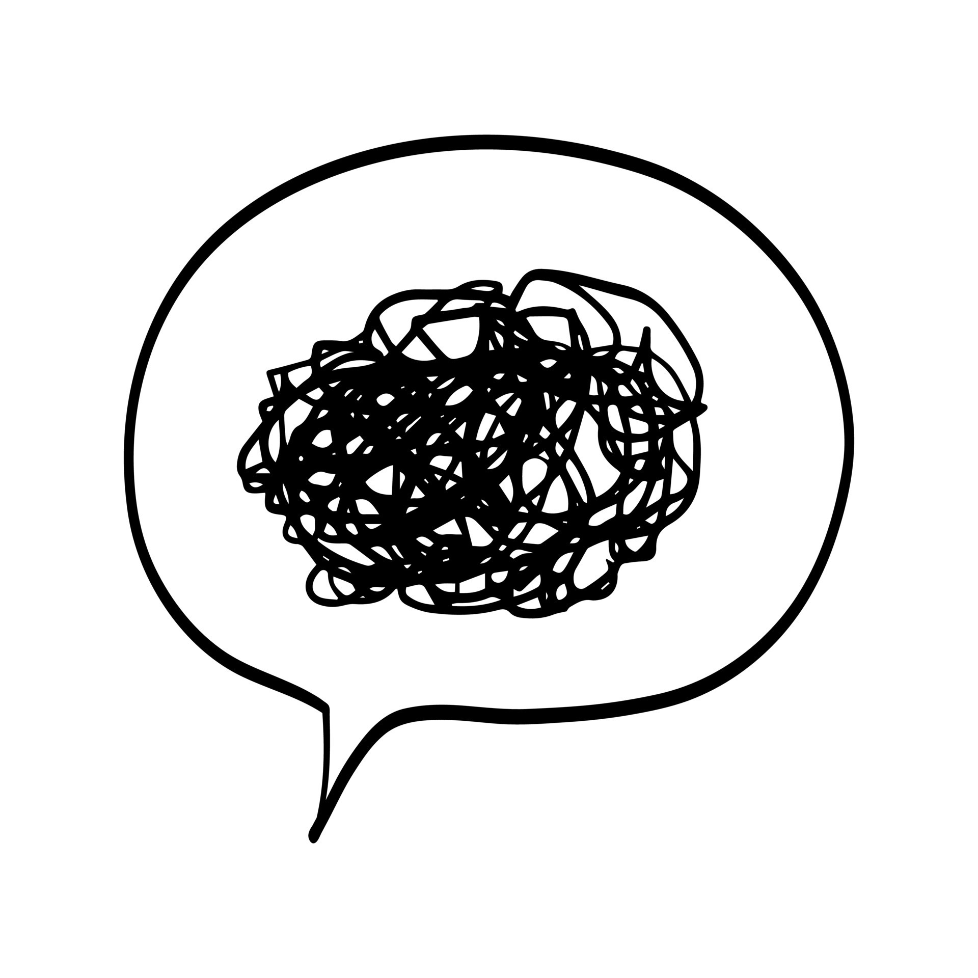 hand drawn scribble sketch circle object. Tangled grungy round scribble ...