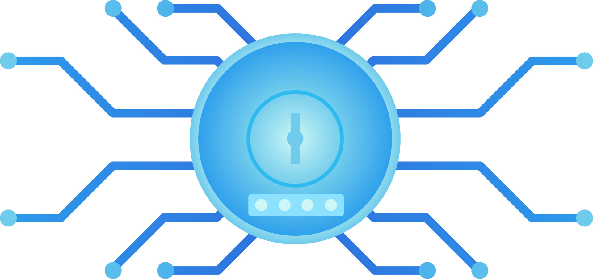 Password Vector Illustration Cyber Keyhole Password For Design About Cyber Security Computer