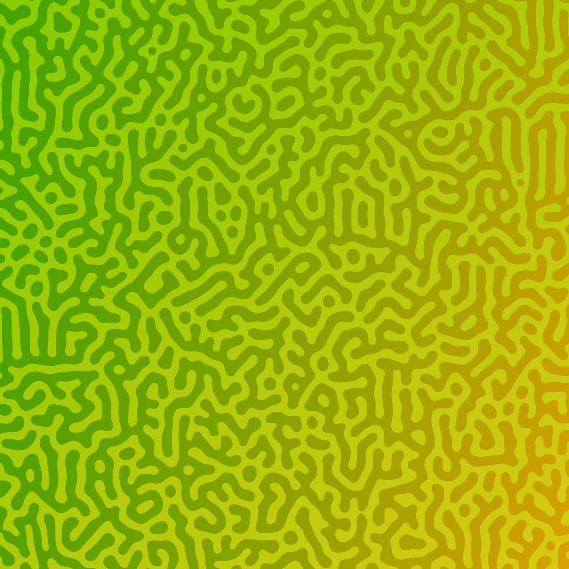 Green Turing Reaction Gradient Background Abstract Diffusion Pattern
