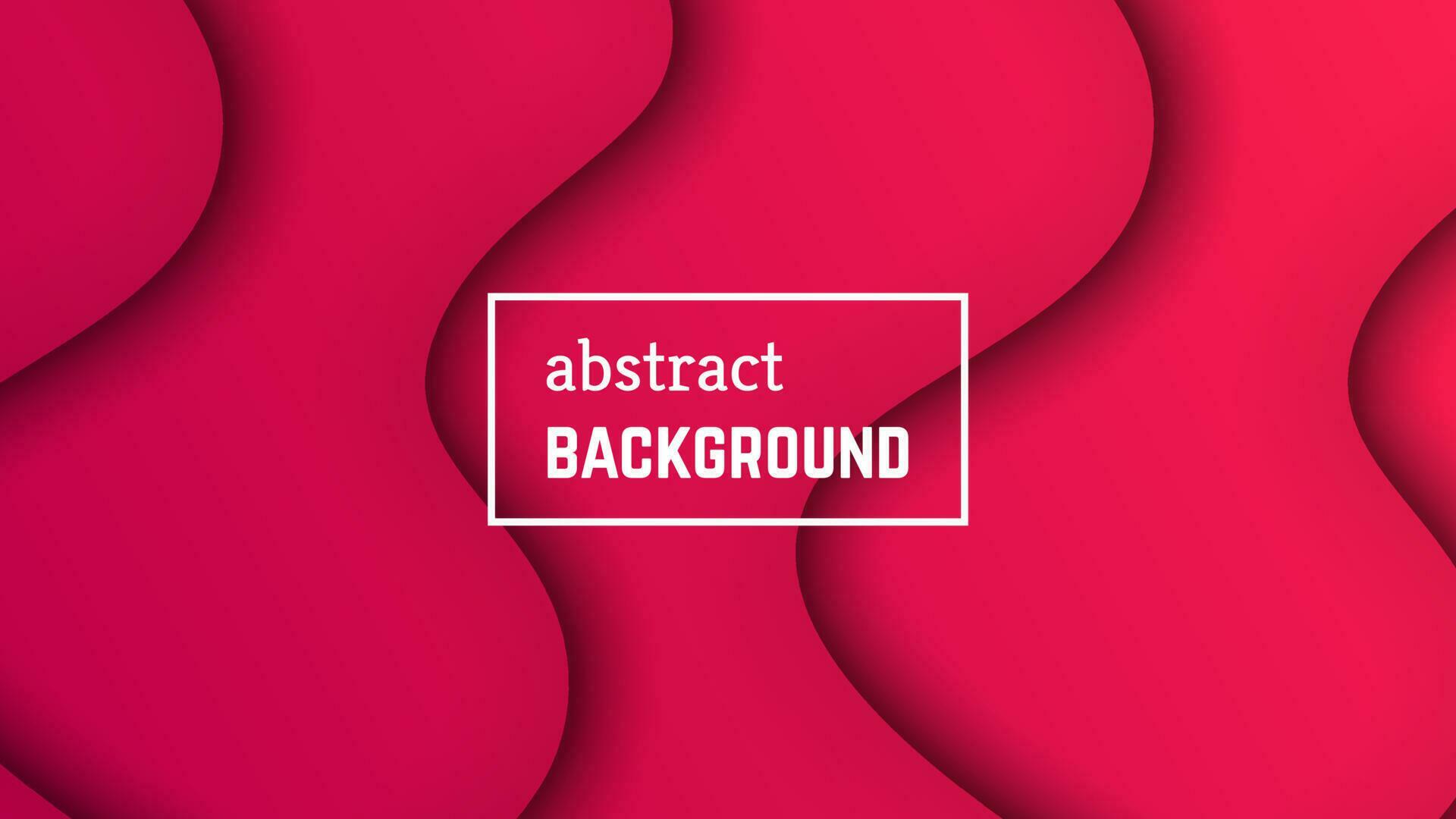 Abstract minimal wave geometric background. Red wave layer shape for ...