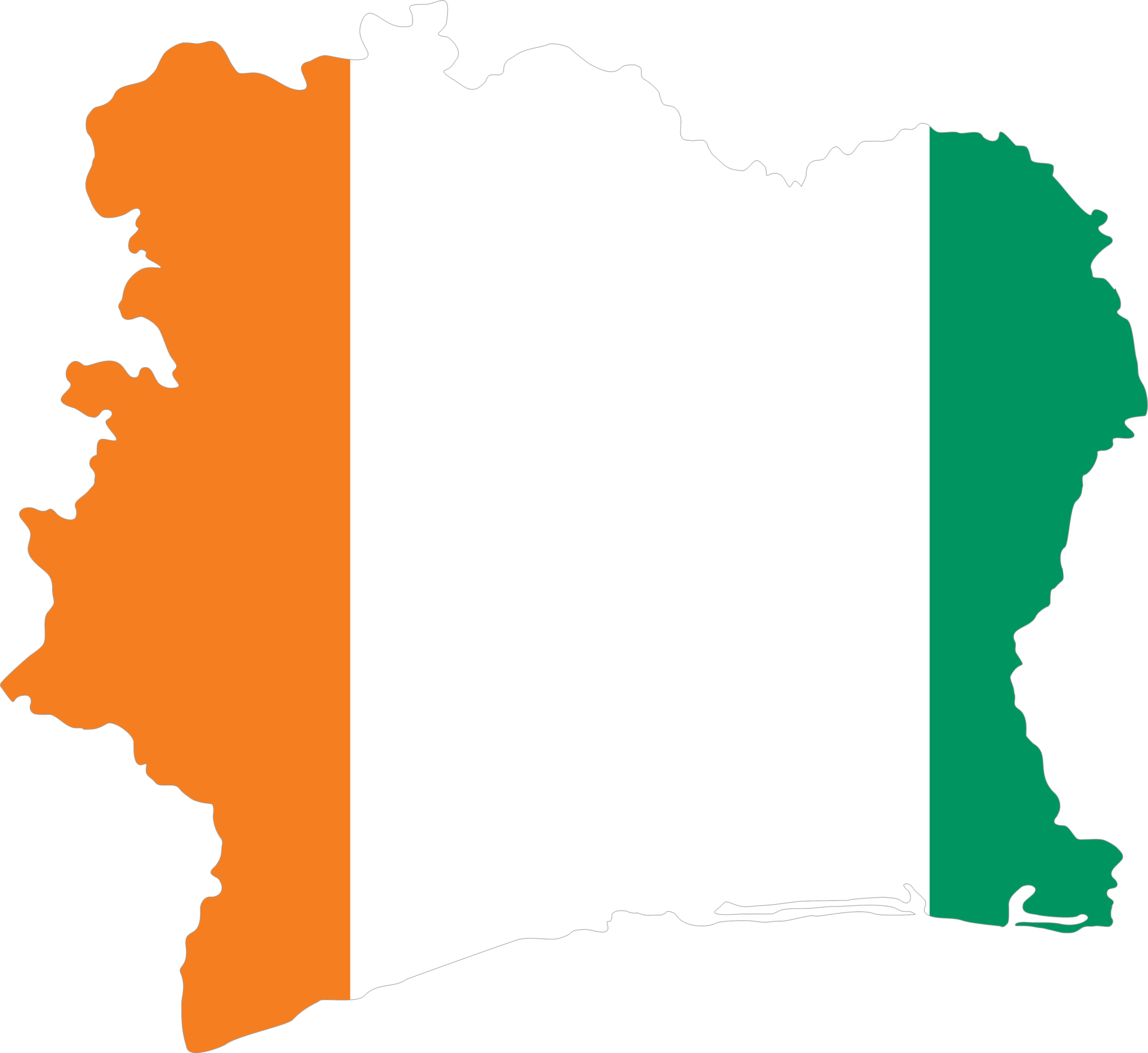 Cote D Ivoire Flag Pin Map Location 23427157 PNG
