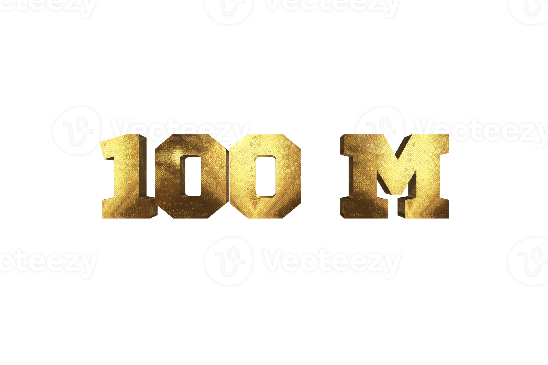 100 million subscribers celebration greeting Number with brass design 23428527 PNG