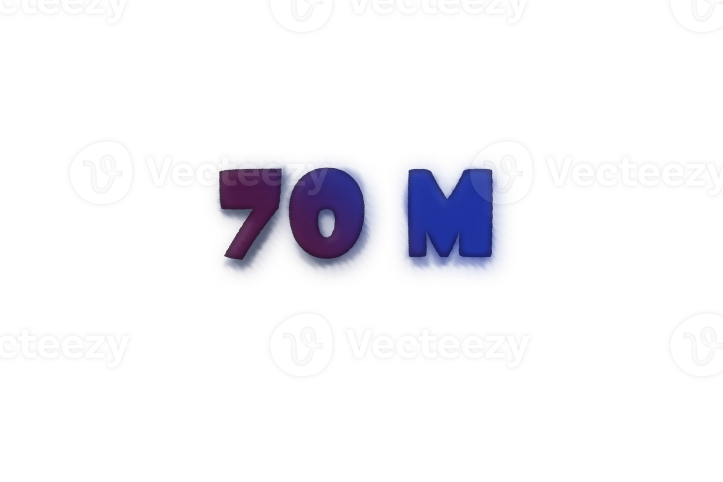 70-million-subscribers-celebration-greeting-number-with-ink-design