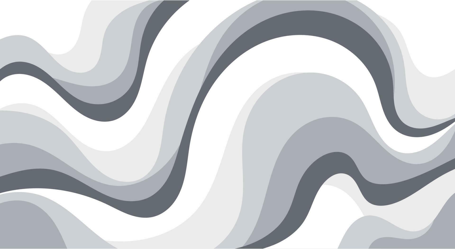 Abstract white and grey wavy pattern background texture in trendy color vector illustration ...