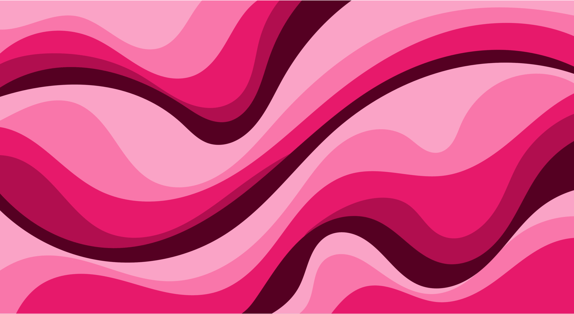 Abstract pink wavy pattern background texture in trendy color vector ...