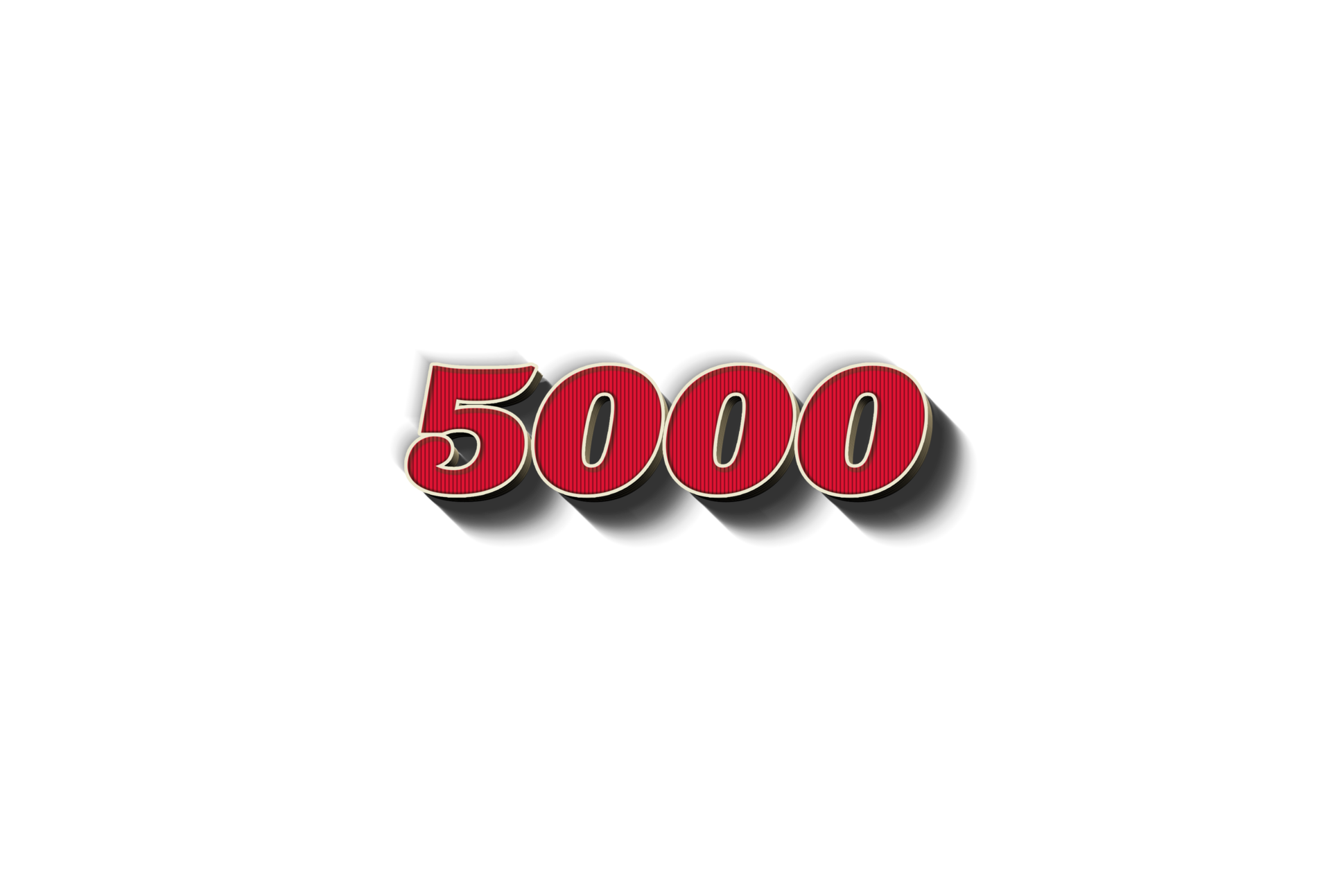 5000 subscribers celebration greeting Number with rustic design ... 5000 subscribers celebration greeting Number with rustic design ...