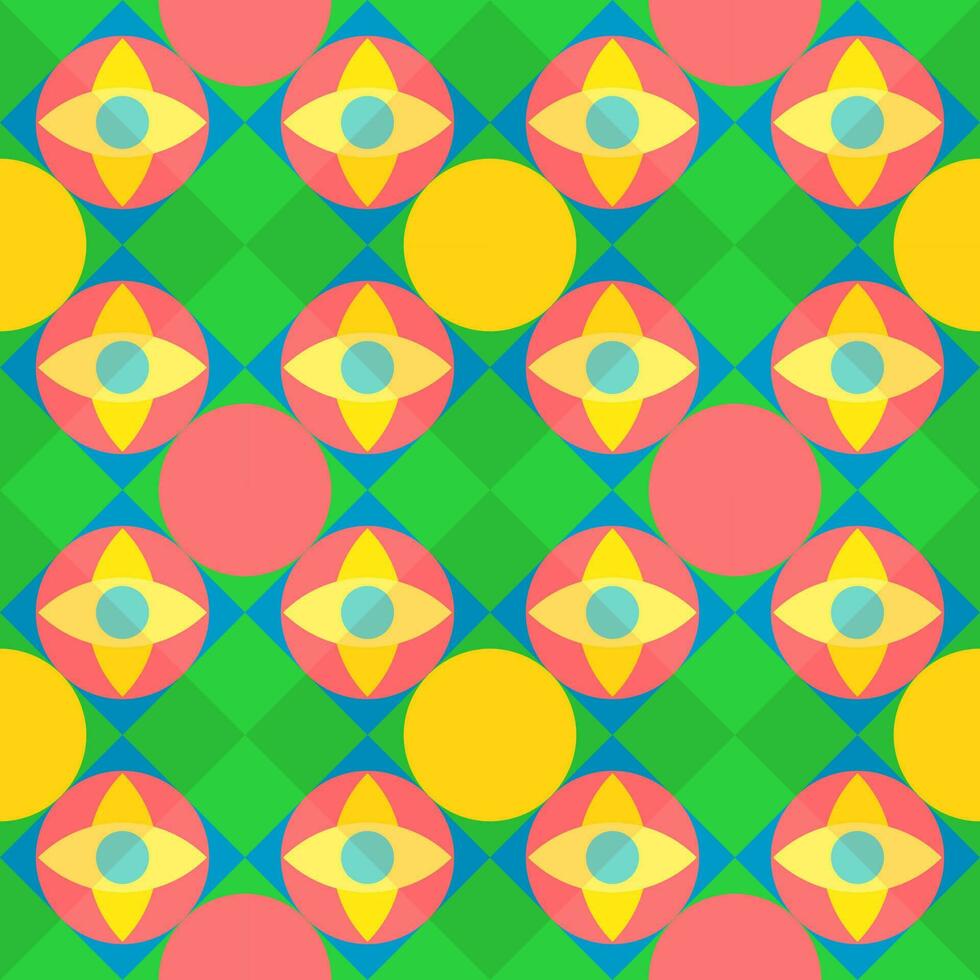 Colorful Abstract Geometric Seamless Pattern Background. 23429344 ...