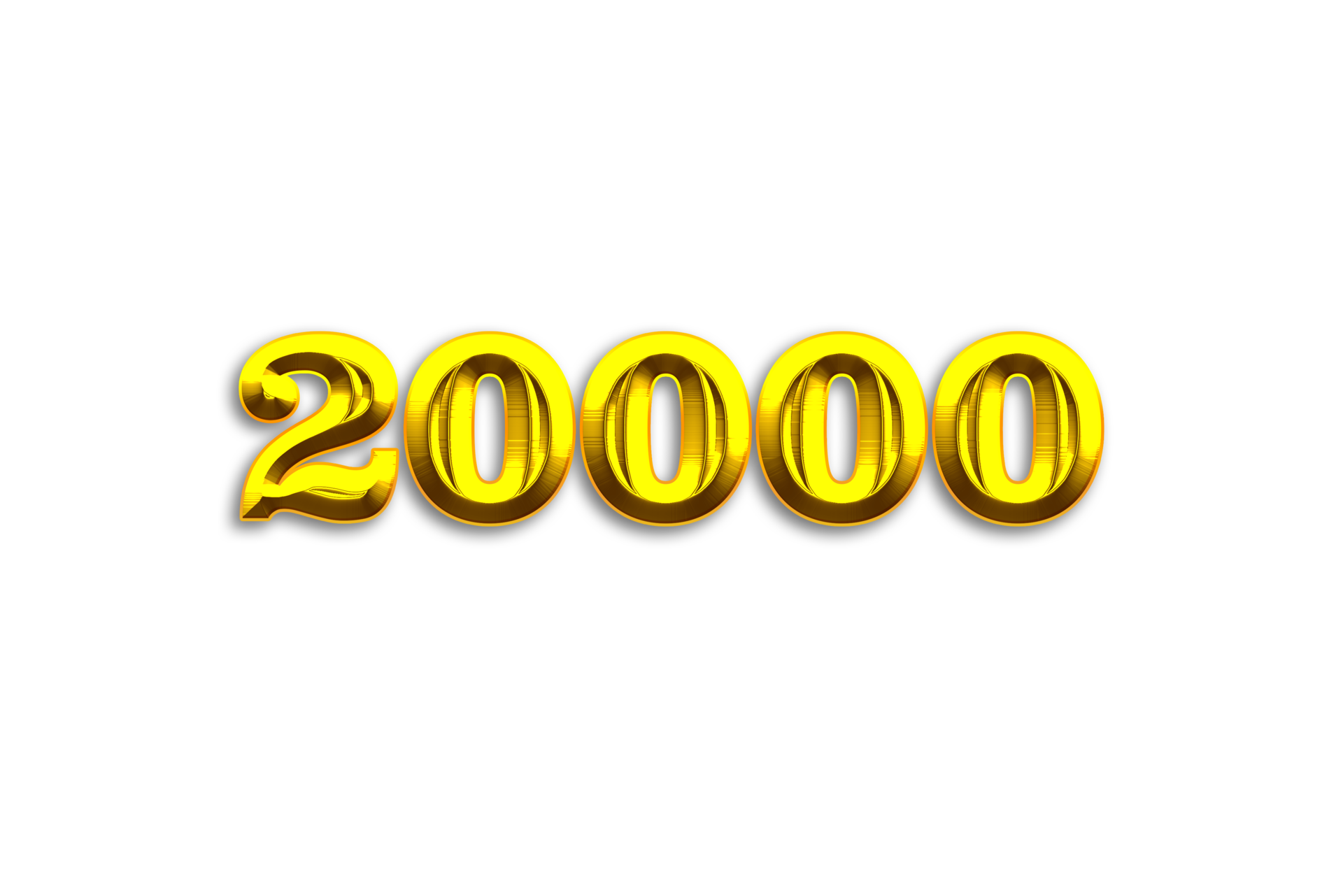 20000 Subscribers Celebration Greeting Number With Gold Design 23430327 PNG 20000-subscribers-celebration-greeting-number-with-gold-design-23430327-png