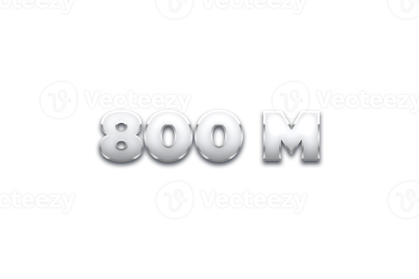 800-million-subscribers-celebration-greeting-number-with-metal-design